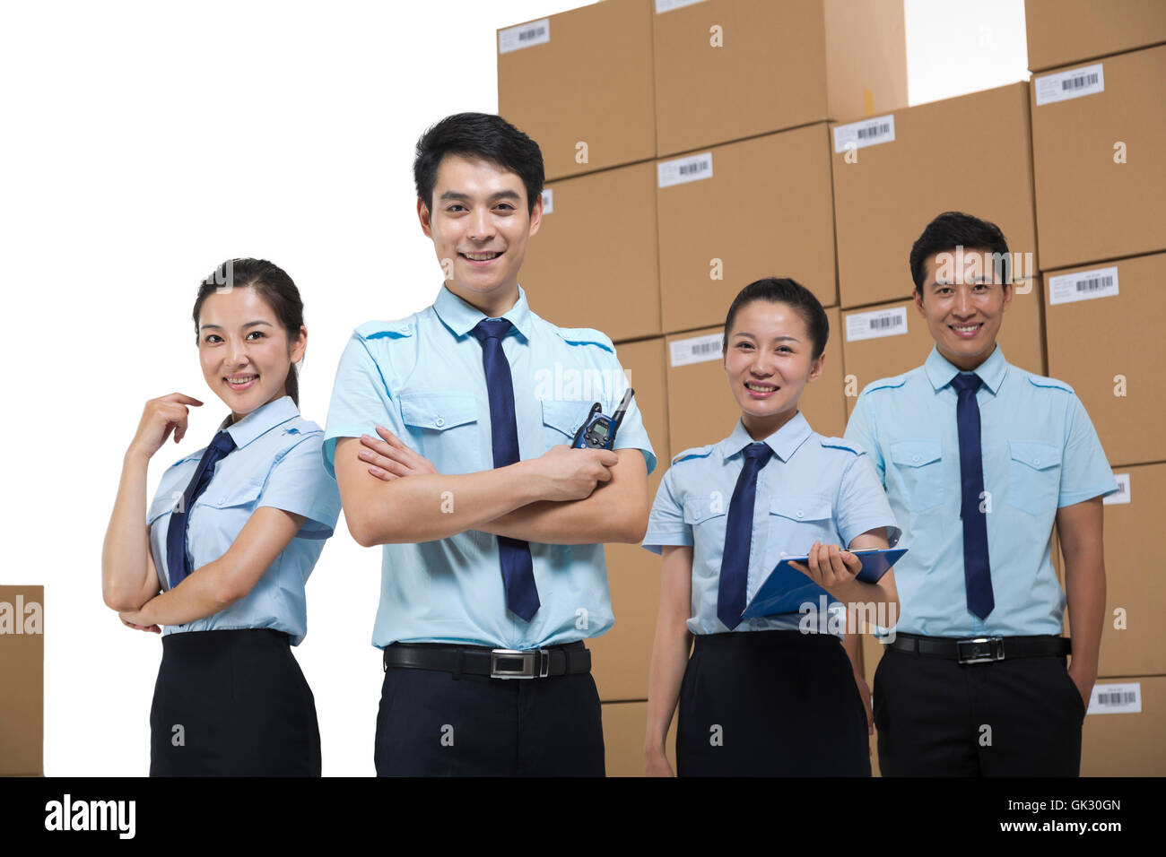 Logistics warehouse staff Stock Photo - Alamy