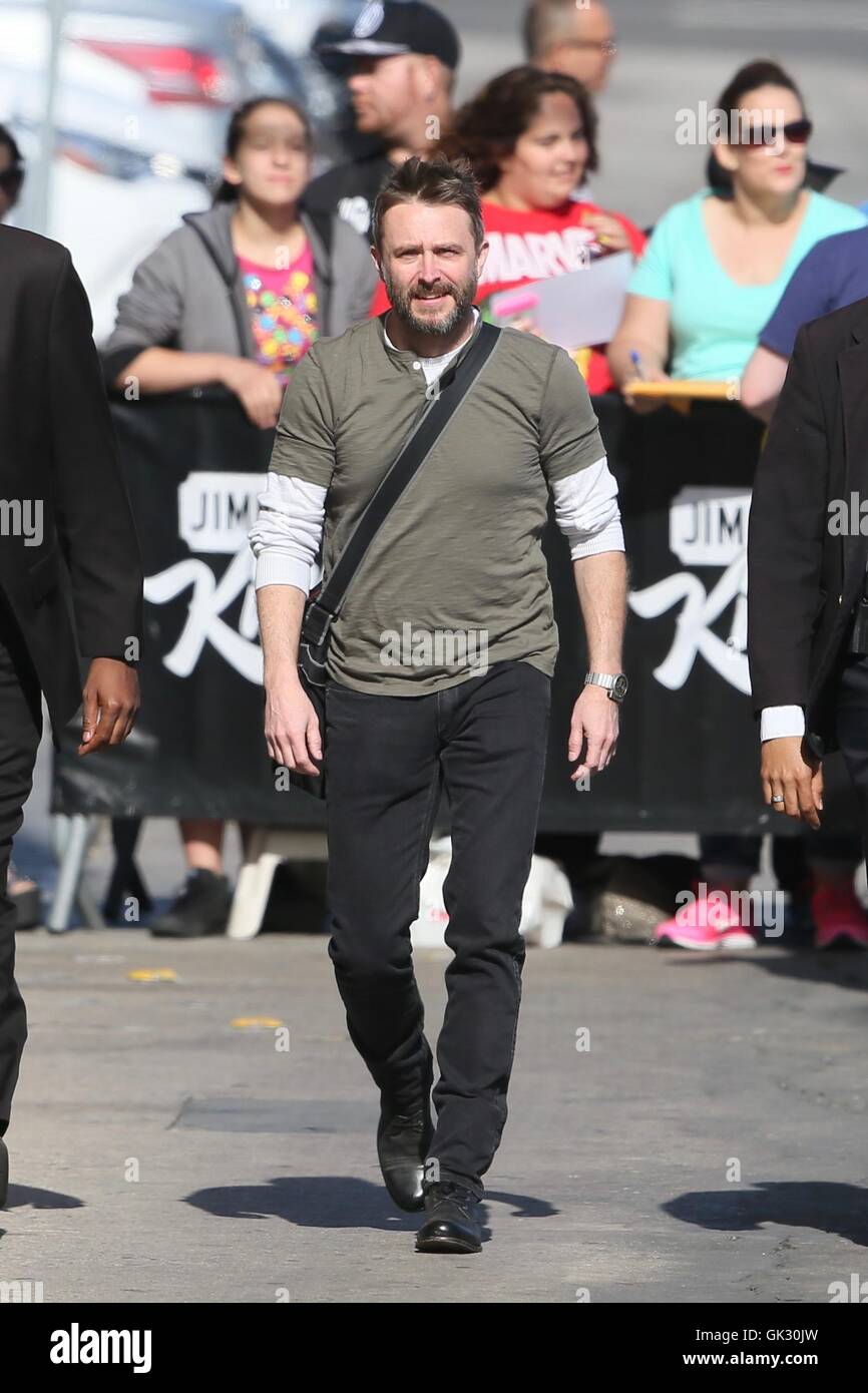 Chris Hardwick seen arriving to the ABC studios for Jimmy Kimmel Live ...