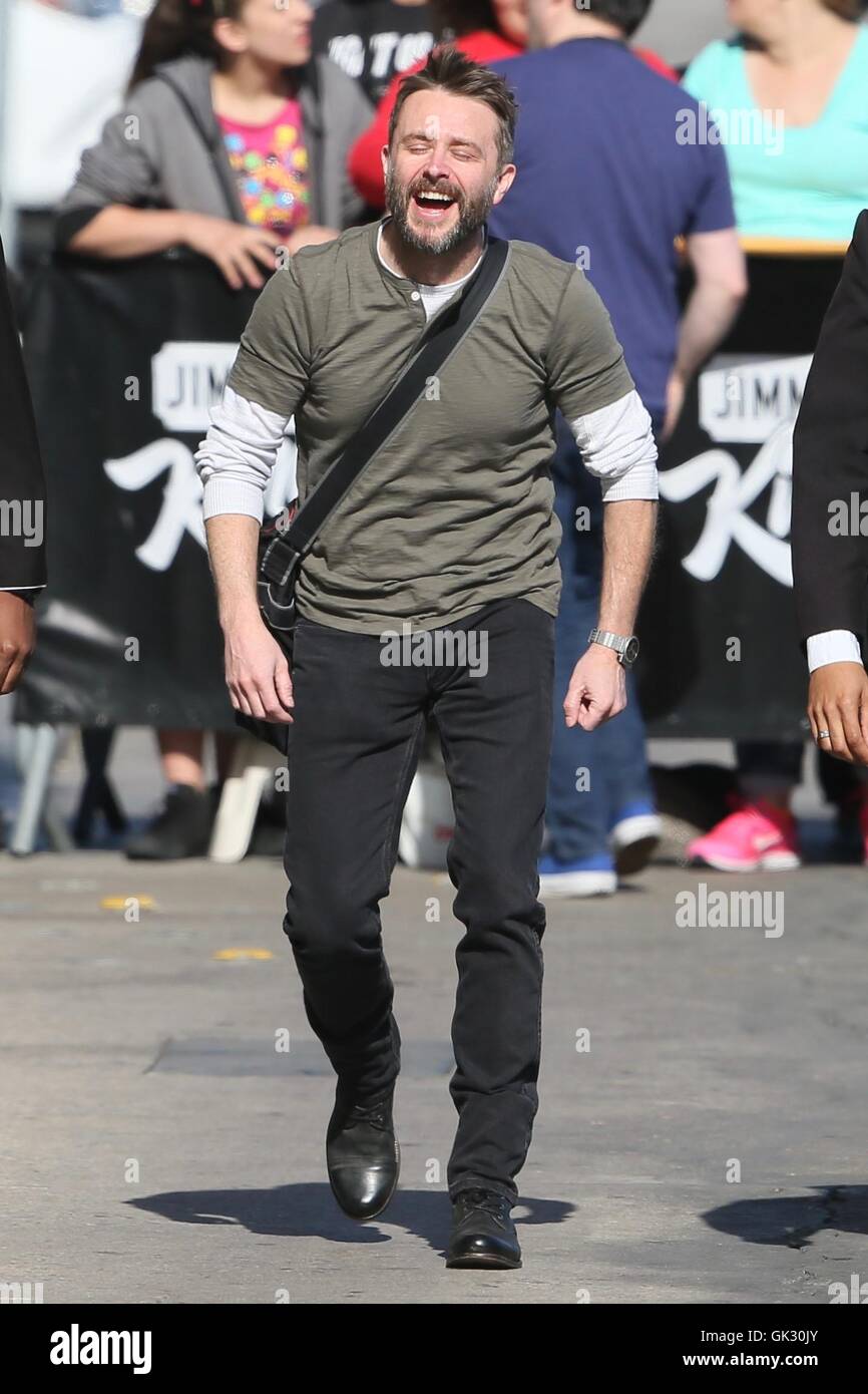 Chris Hardwick seen arriving to the ABC studios for Jimmy Kimmel Live ...