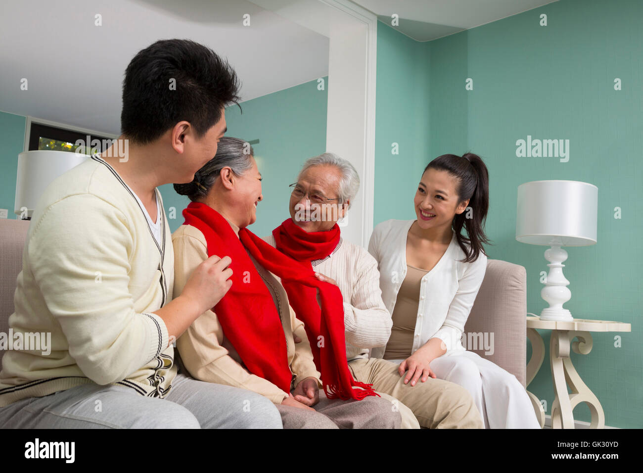 A man in the living room Stock Photo - Alamy