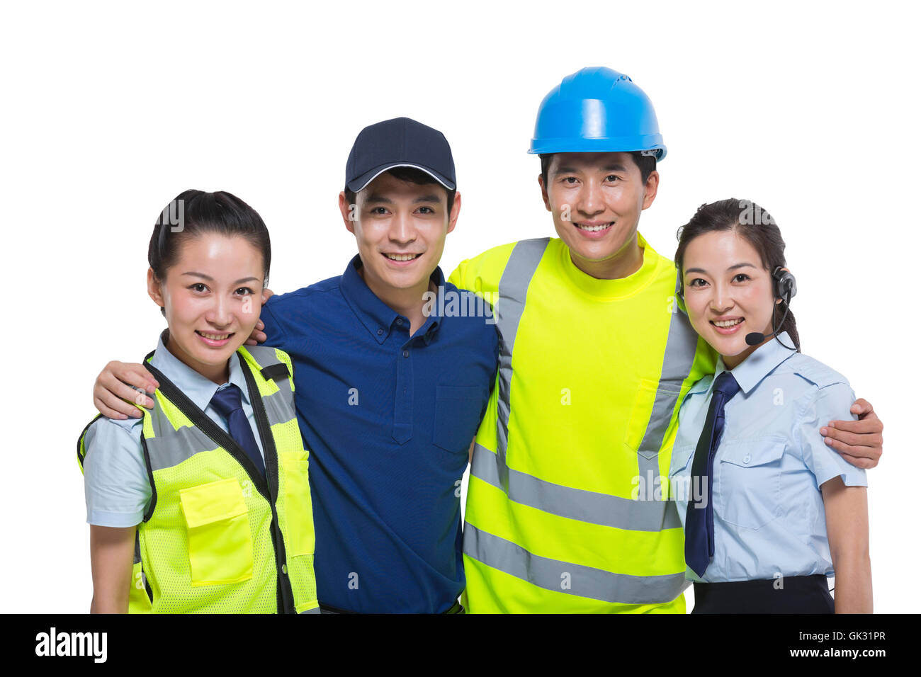 Logistics professional team photo Stock Photo - Alamy