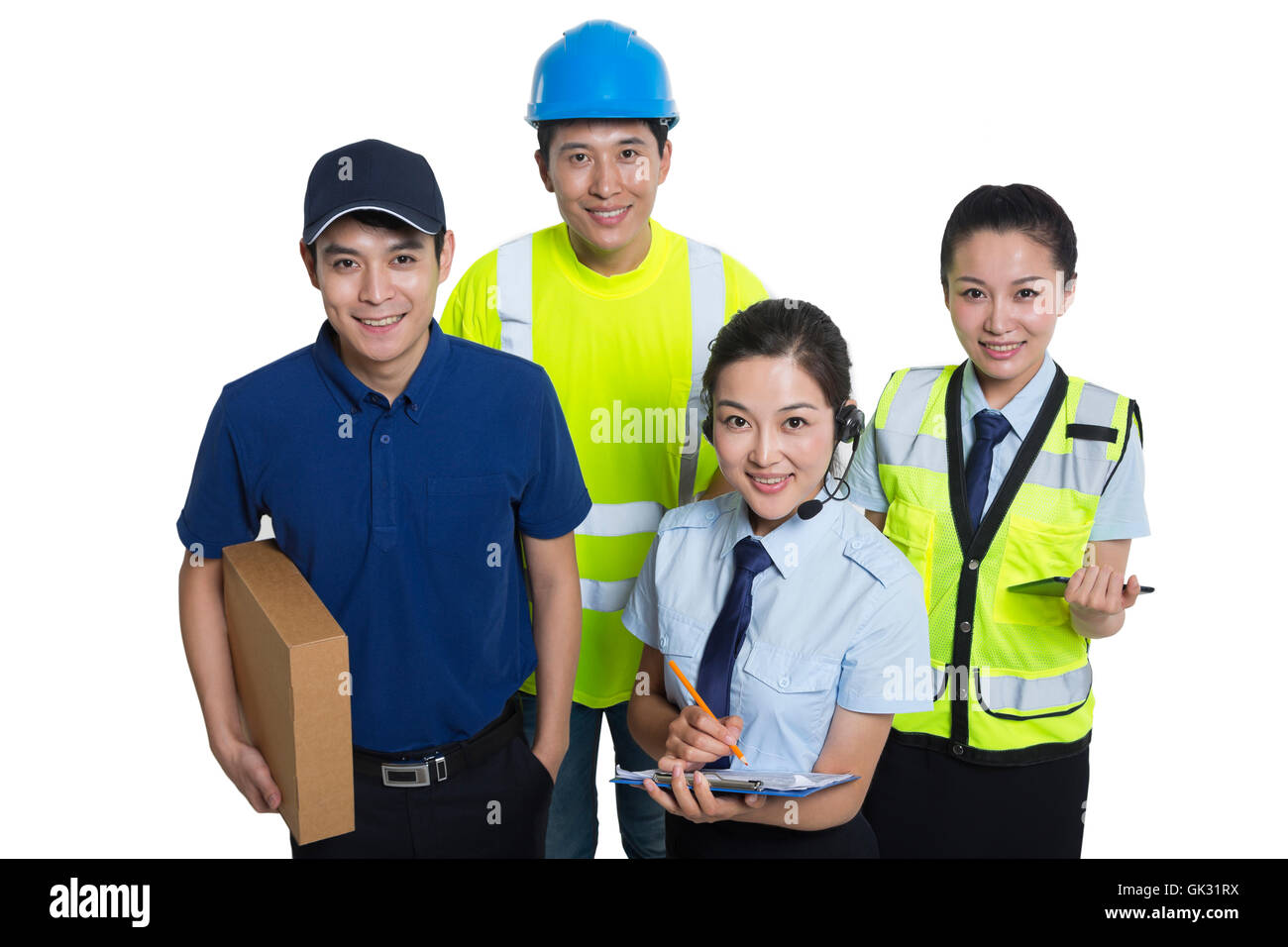 Logistics professional team photo Stock Photo - Alamy