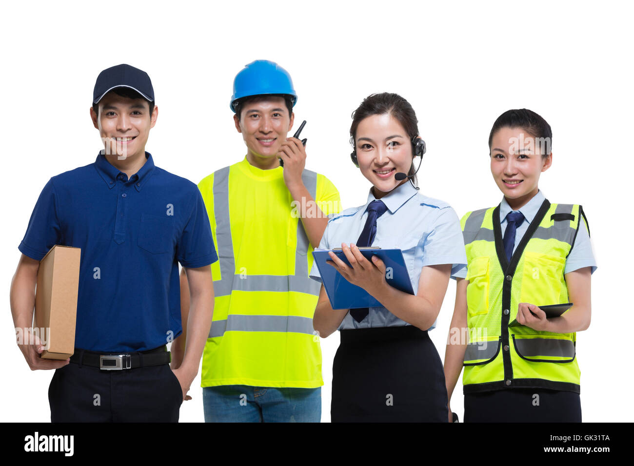 Logistics professional team photo Stock Photo - Alamy