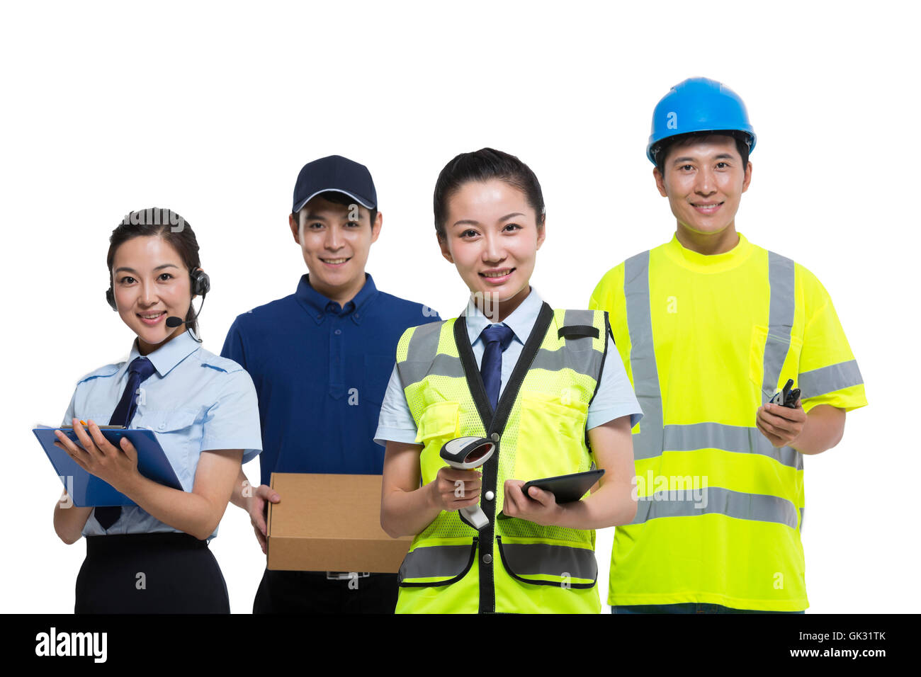 Logistics professional team photo Stock Photo - Alamy