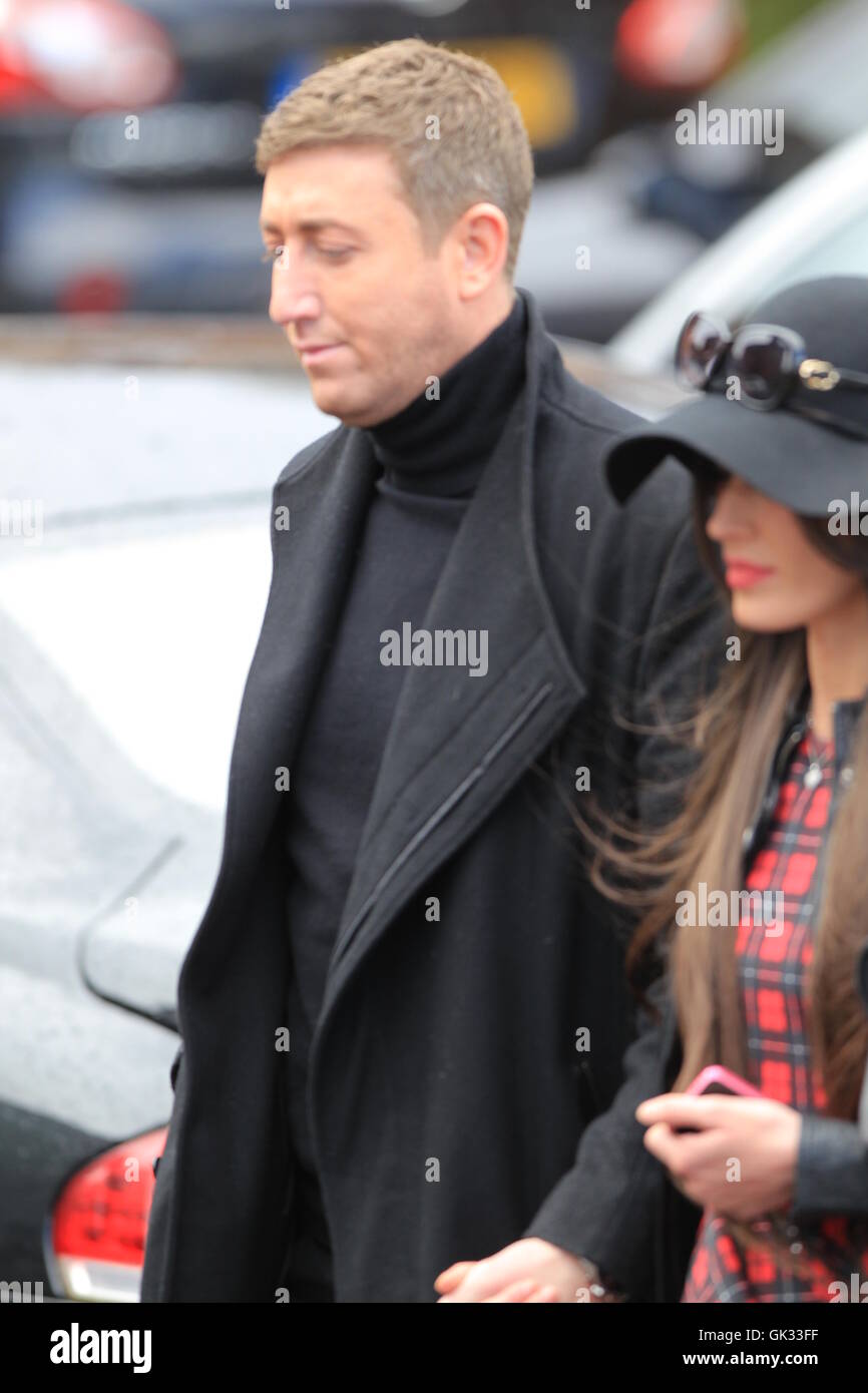 David Gest's funeral at Golder's Green Crematorium Featuring: Chris ...