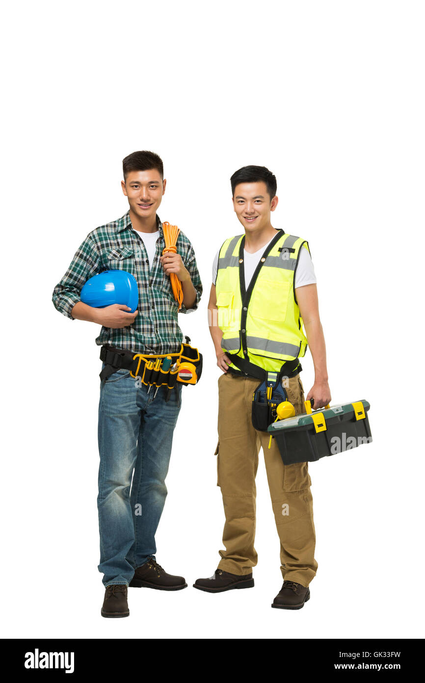 Young construction worker Stock Photo - Alamy