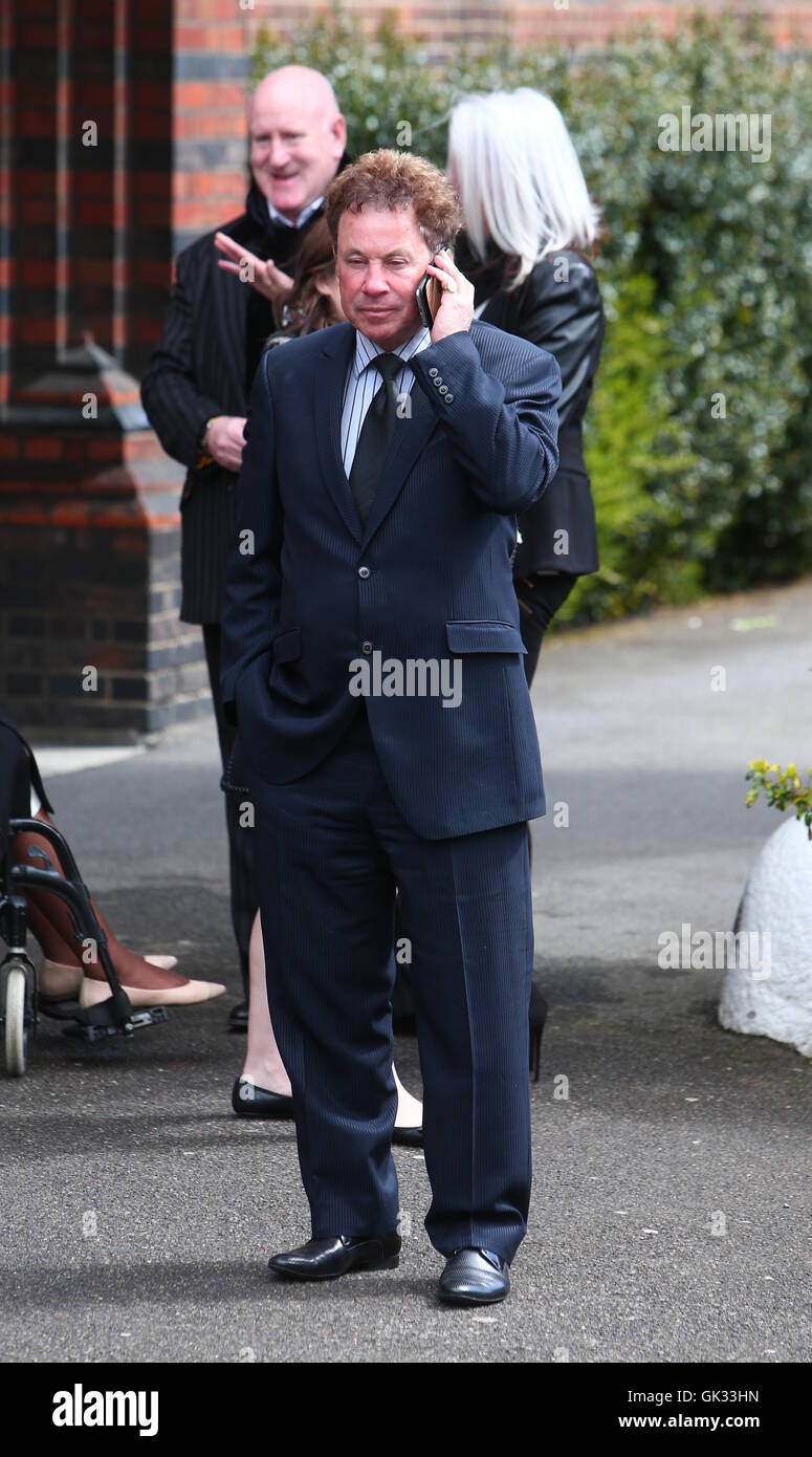 David Gest's funeral at Golder's Green Crematorium Featuring: Guest ...