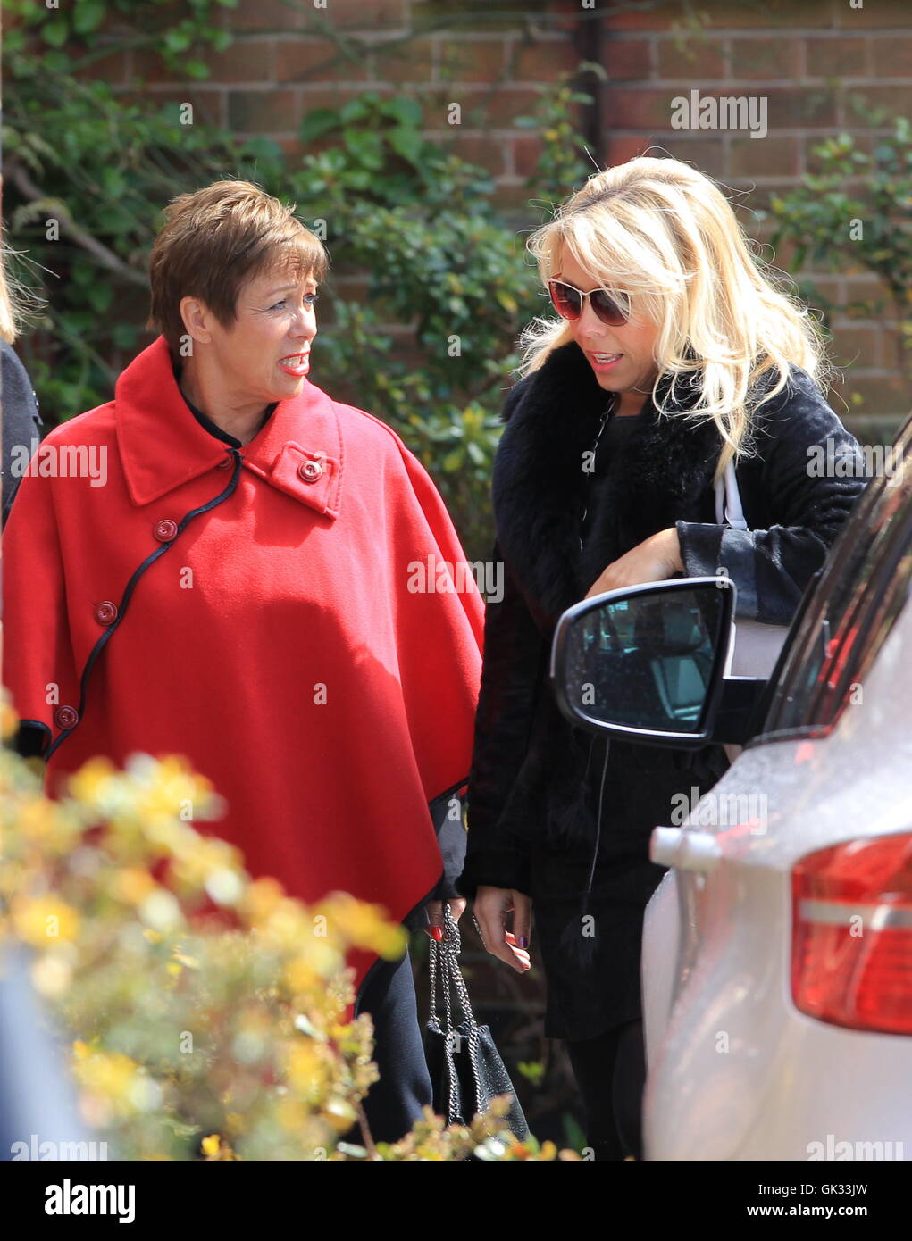 David Gest's funeral at Golder's Green Crematorium Featuring: Denise ...