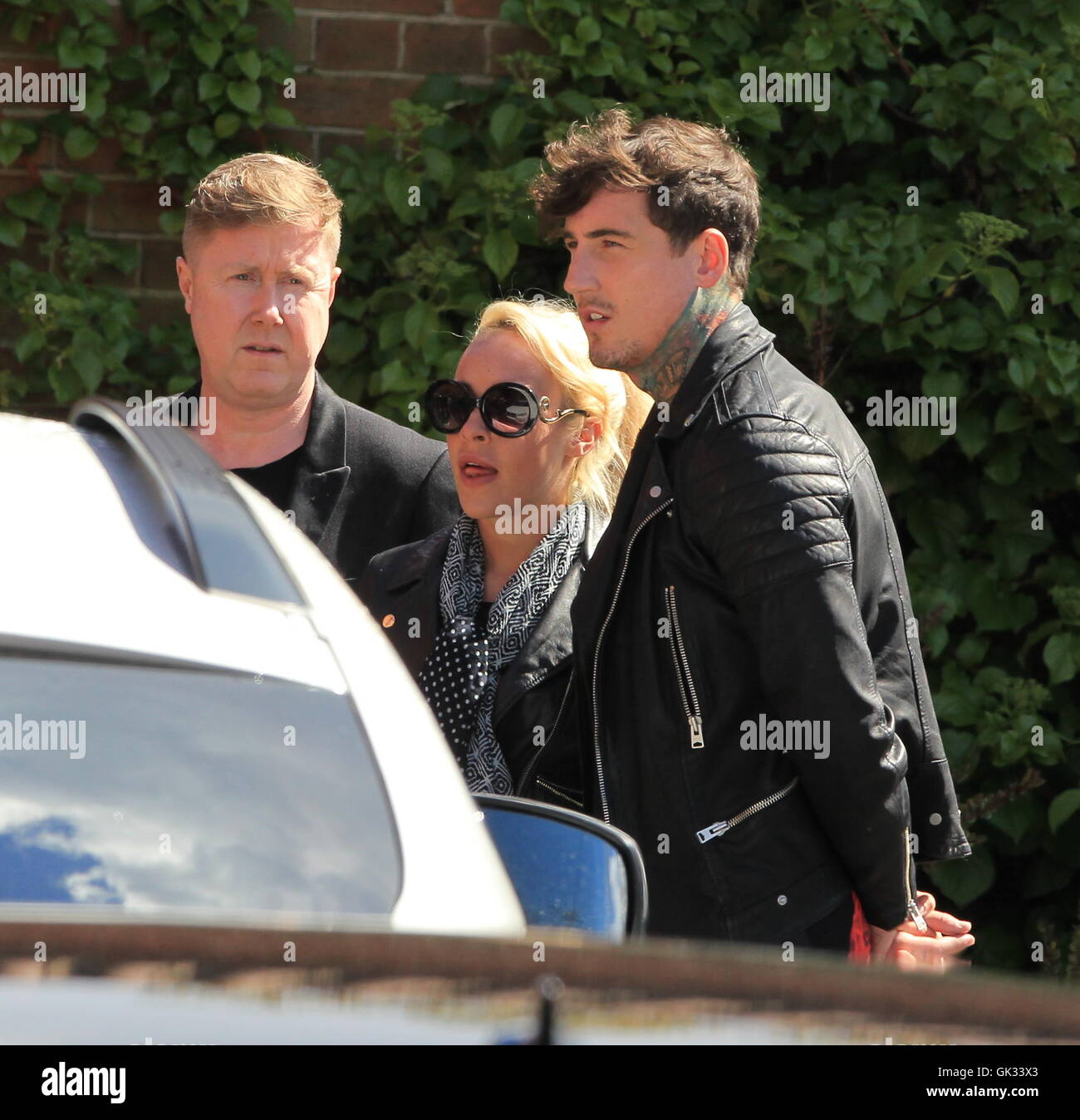 David Gest's funeral at Golder's Green Crematorium Featuring: Stephanie ...