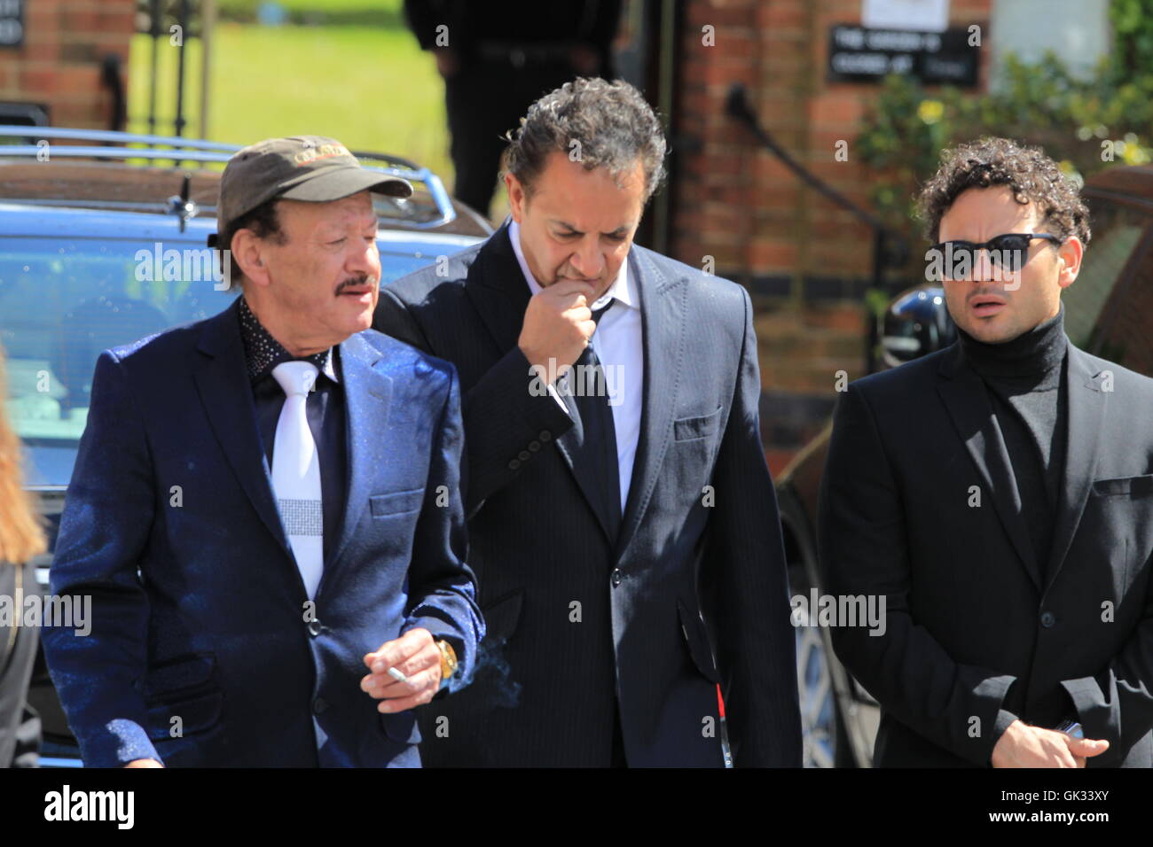 David Gest's funeral at Golder's Green Crematorium Featuring: Jimmi ...
