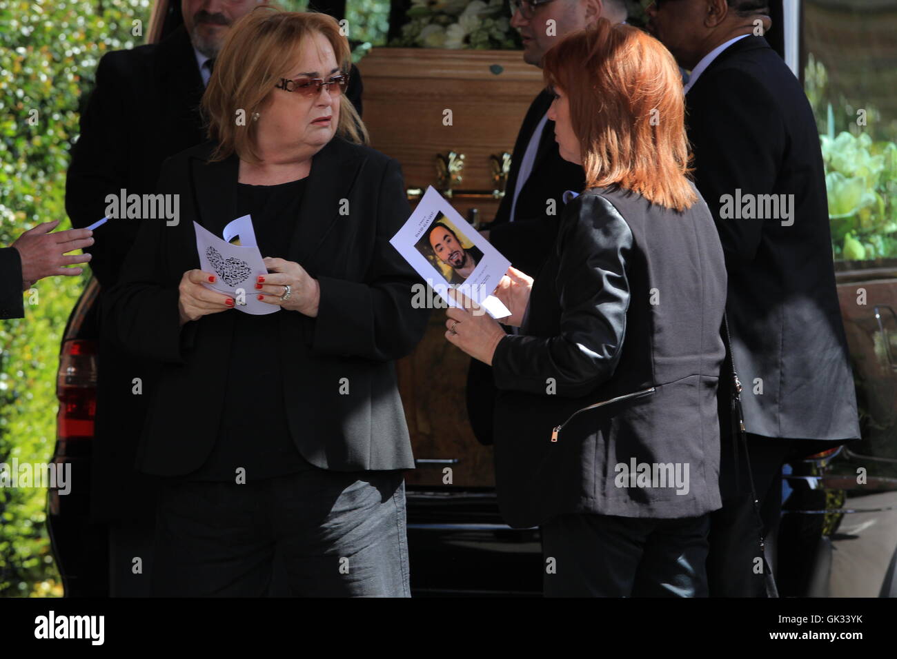 David Gest's funeral at Golder's Green Crematorium Featuring ...