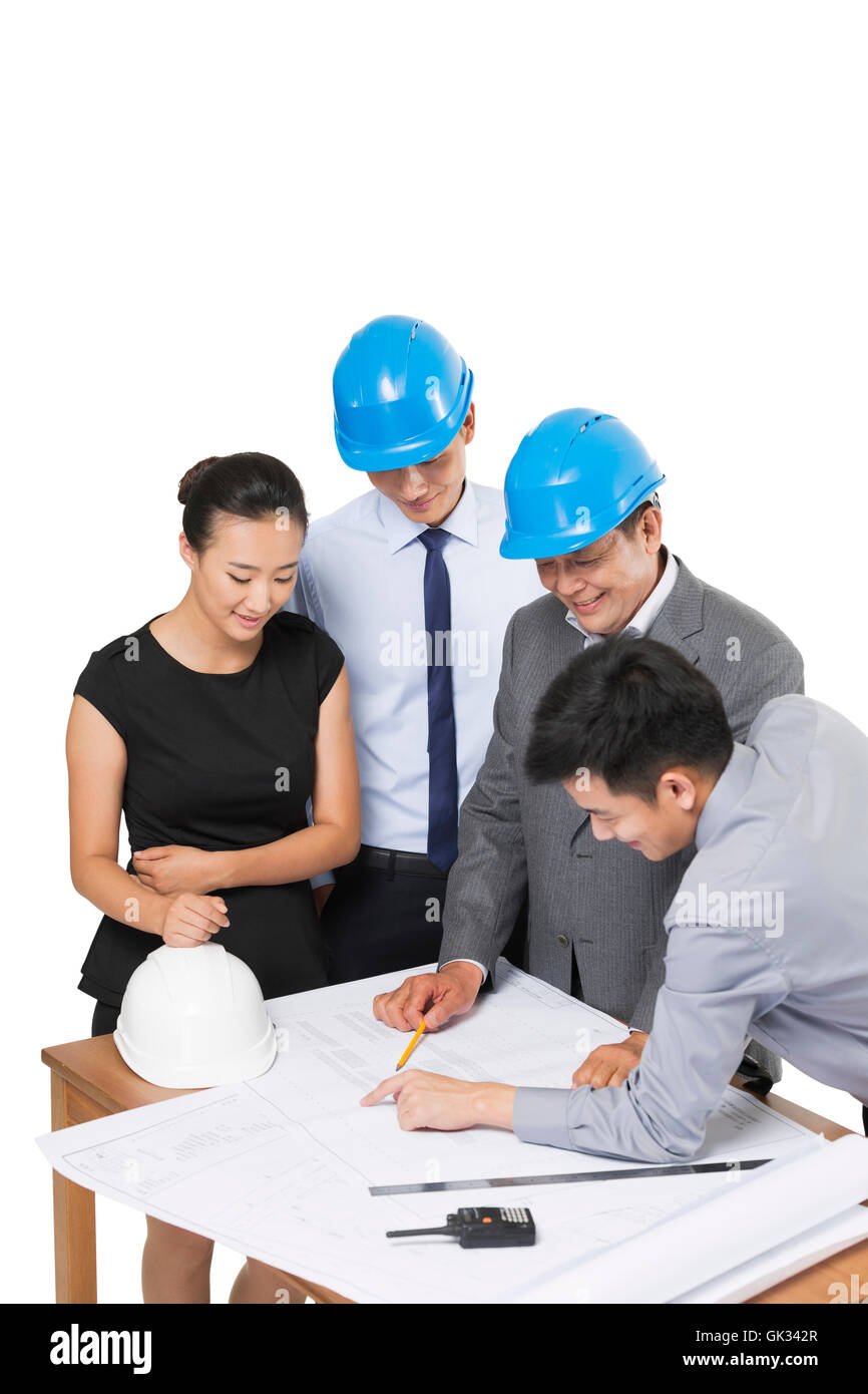 Architectural drawings design team hi-res stock photography and images ...