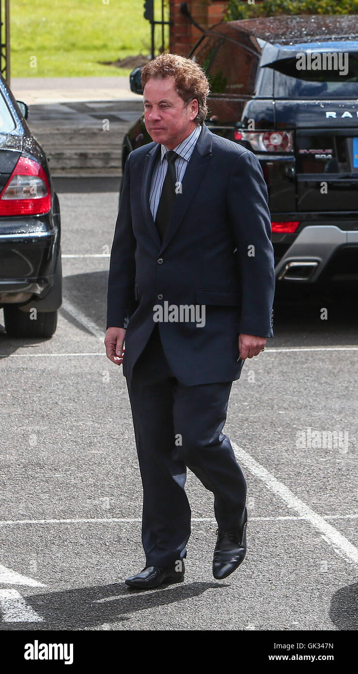 The funeral of David Gest at Golders Green Crematorium Featuring: Barry ...