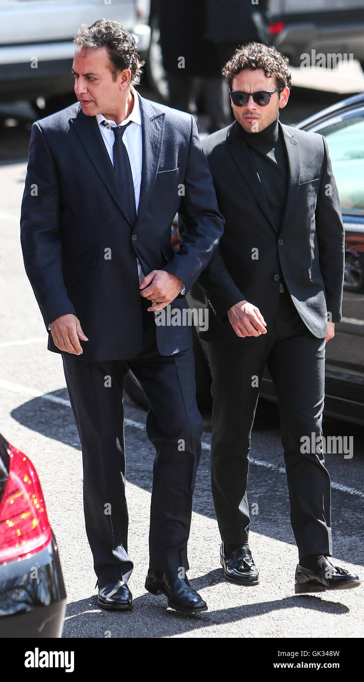 The funeral of David Gest at Golders Green Crematorium Featuring: Jimmi ...