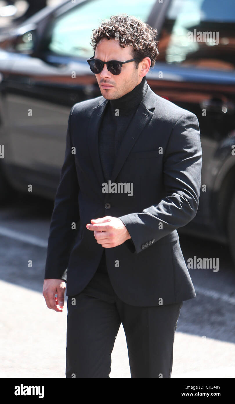 The funeral of David Gest at Golders Green Crematorium Featuring: Ryan ...