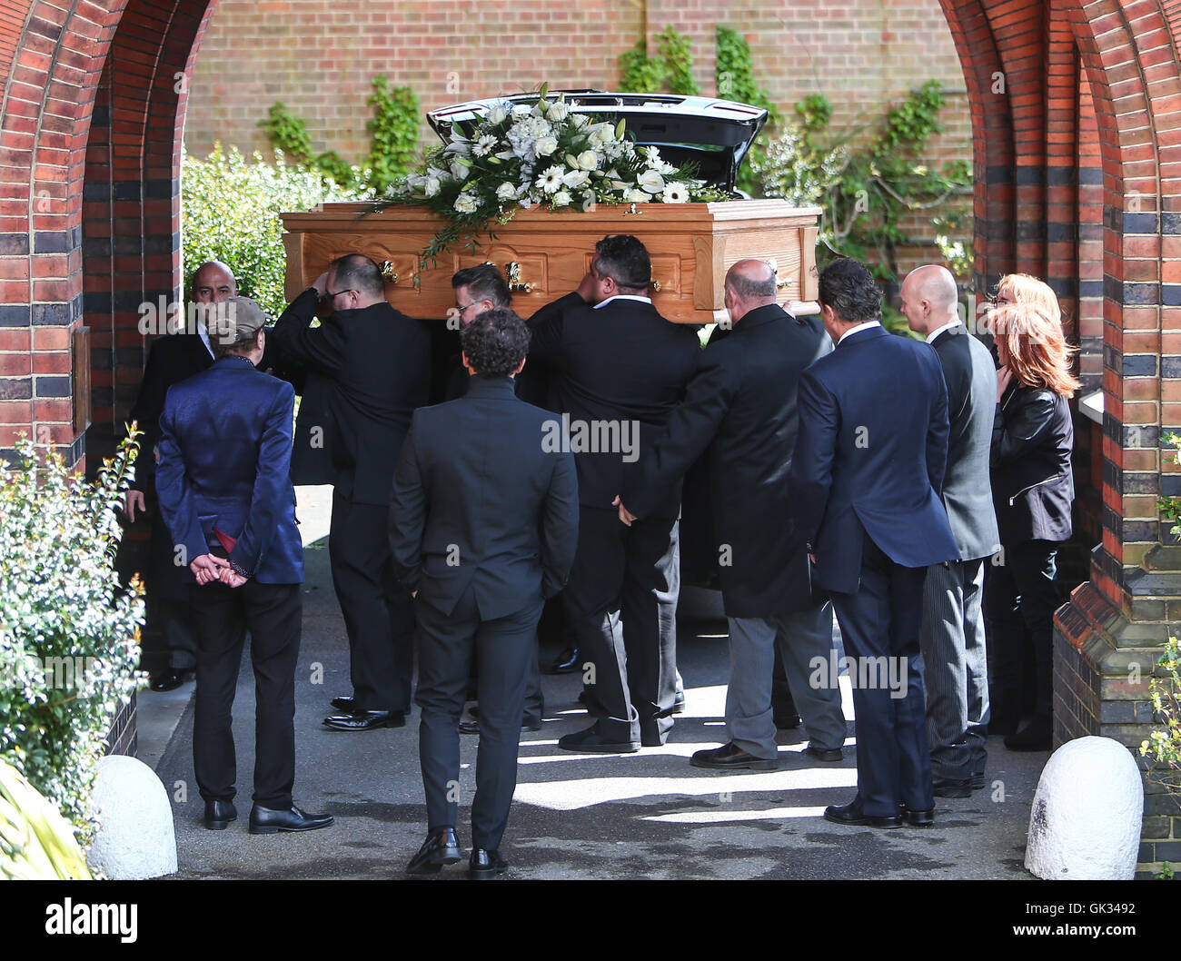 The funeral of David Gest at Golders Green Crematorium Featuring ...