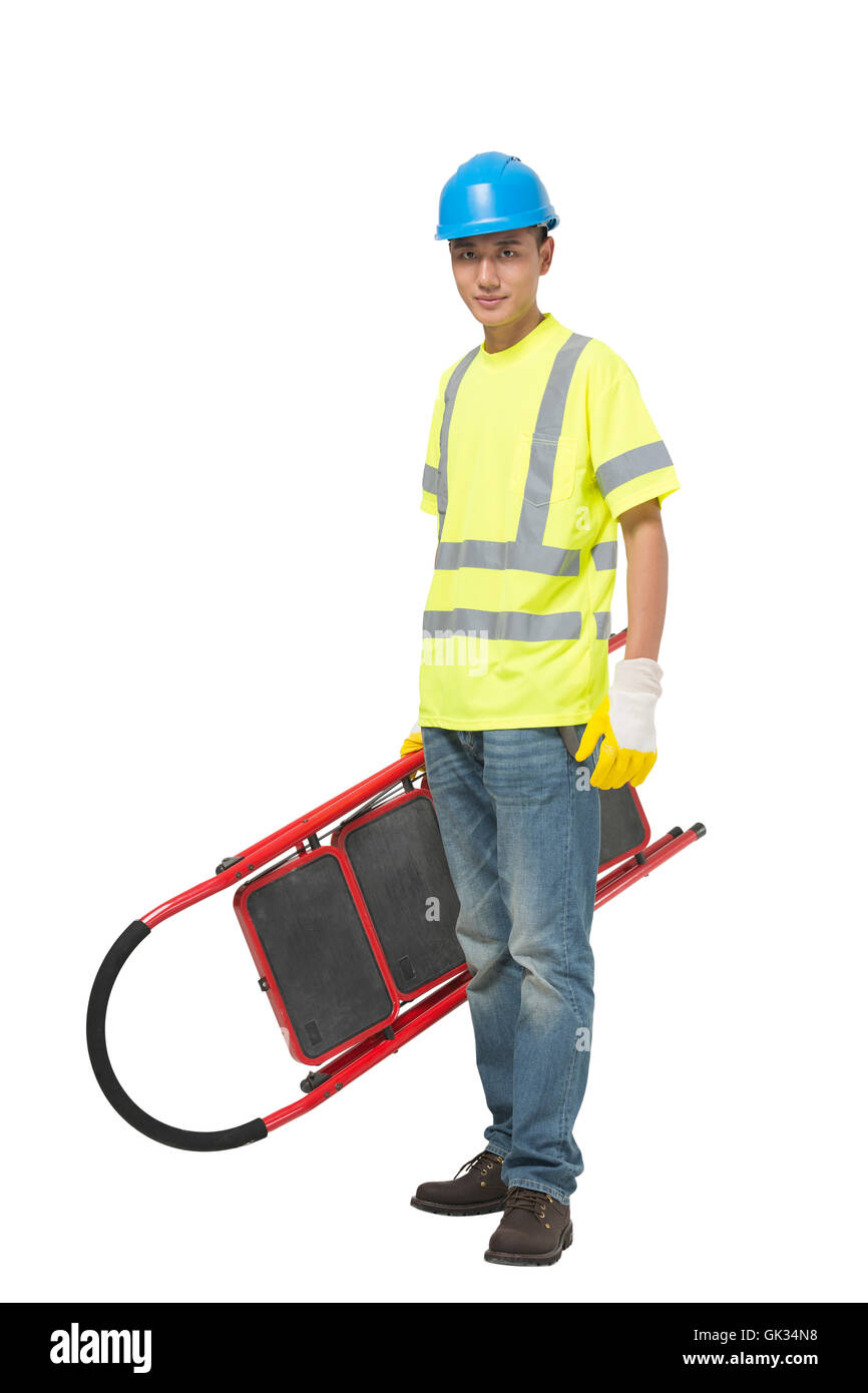 Young male construction worker Stock Photo - Alamy