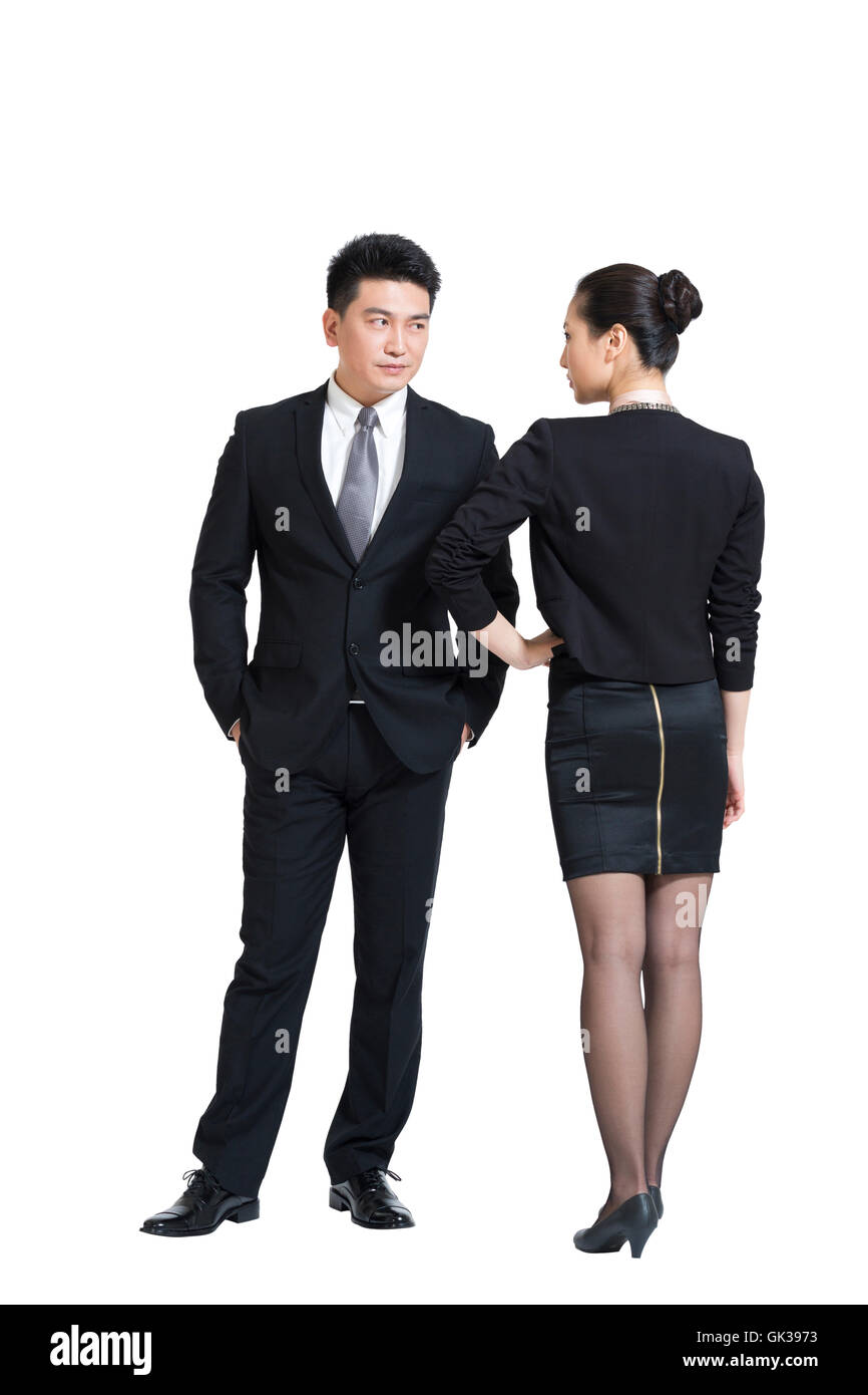 Business people standing dignified pose Cut Out Stock Images & Pictures ...