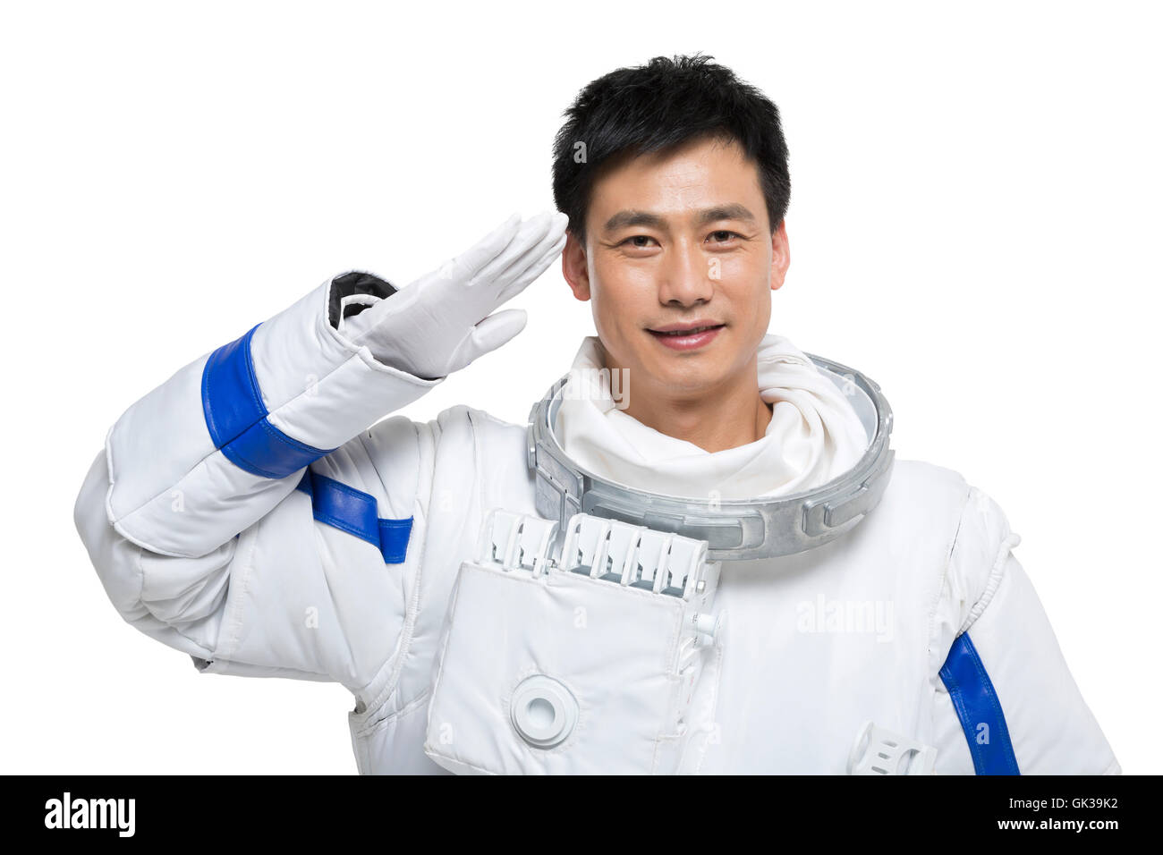Studio shot male astronauts Stock Photo - Alamy