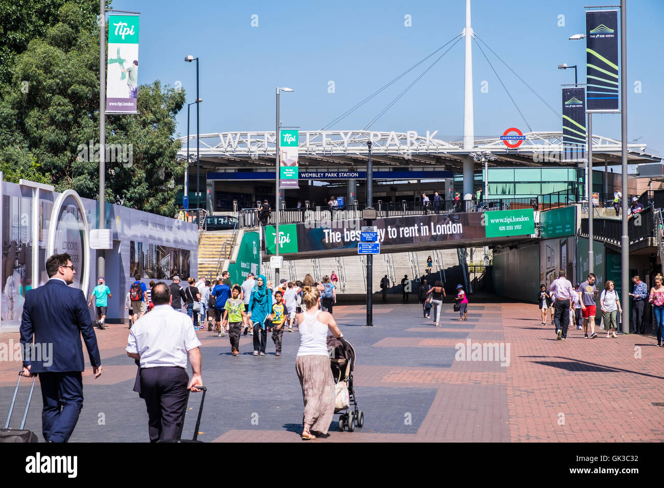 Olympic Way, Wembley Park, Borough of Brent, London, England,U.K Stock ...