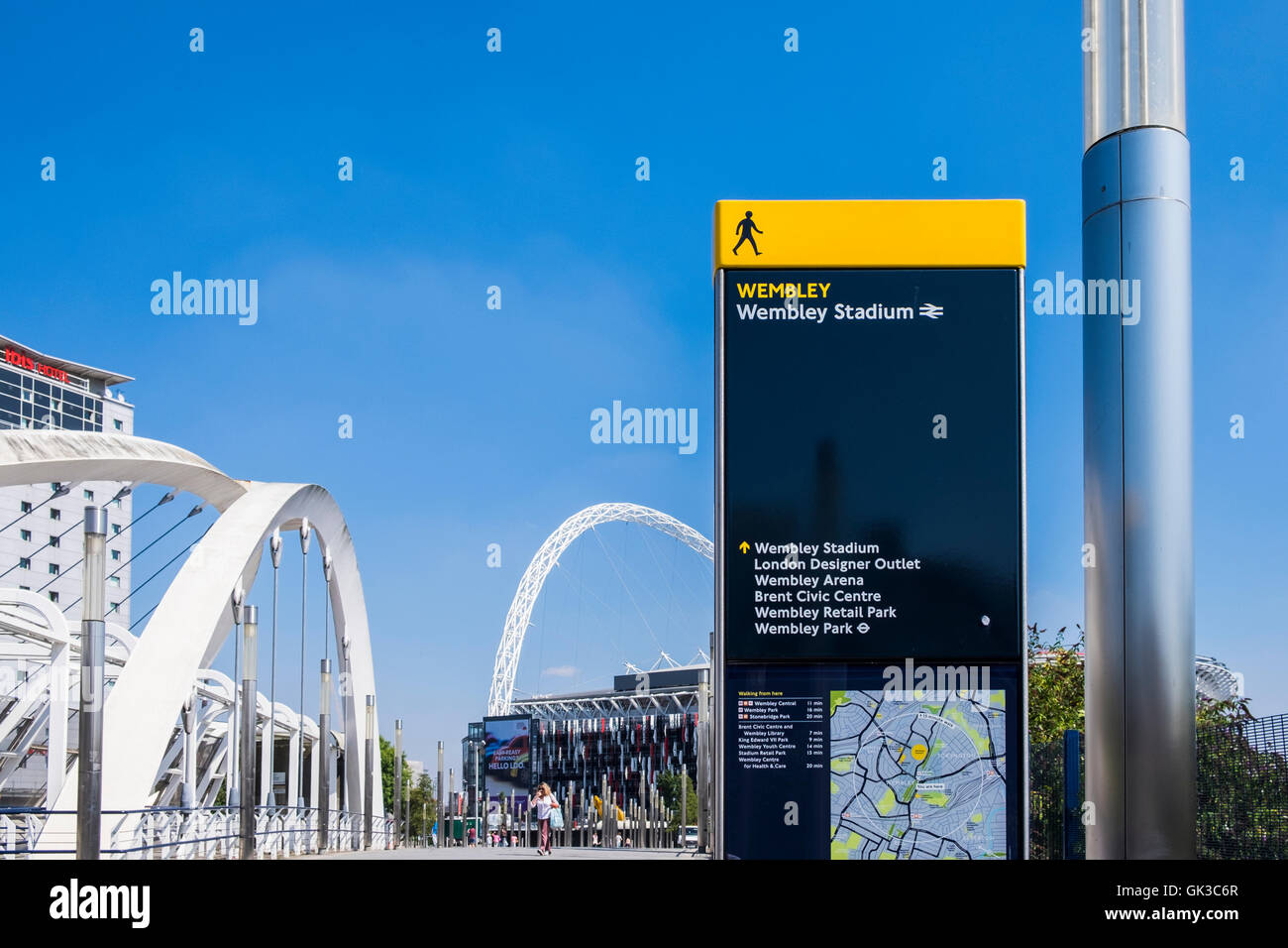 Wembley Stadium & station, Wembley, Borough of Brent, London, England ...