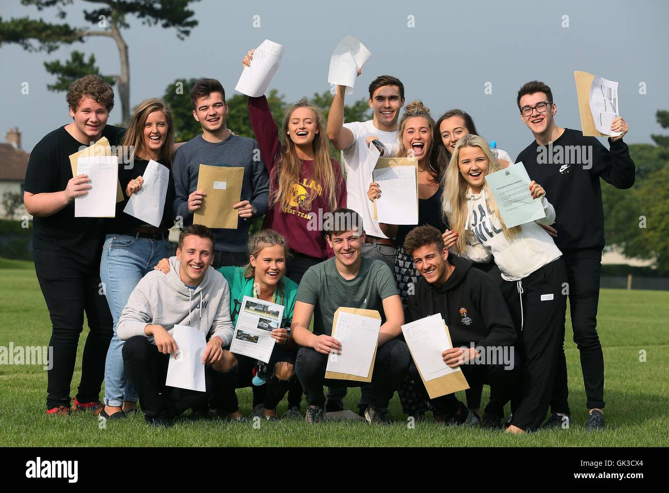 Students from Sullivan Upper School, Holywood, after receiving their A ...