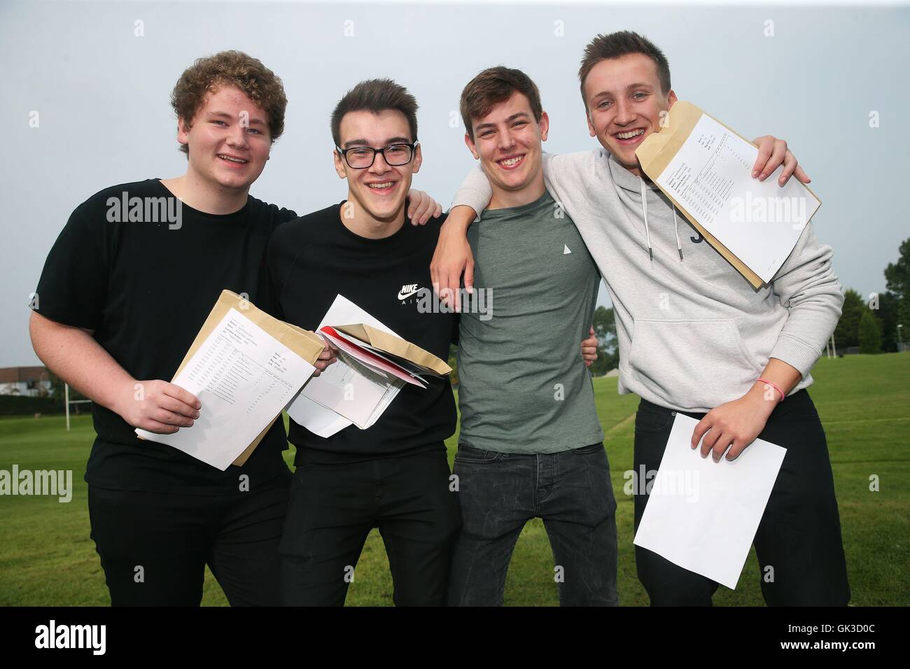 Students at Sullivan Upper School, Holywood, (from left) Danny Lyttle ...