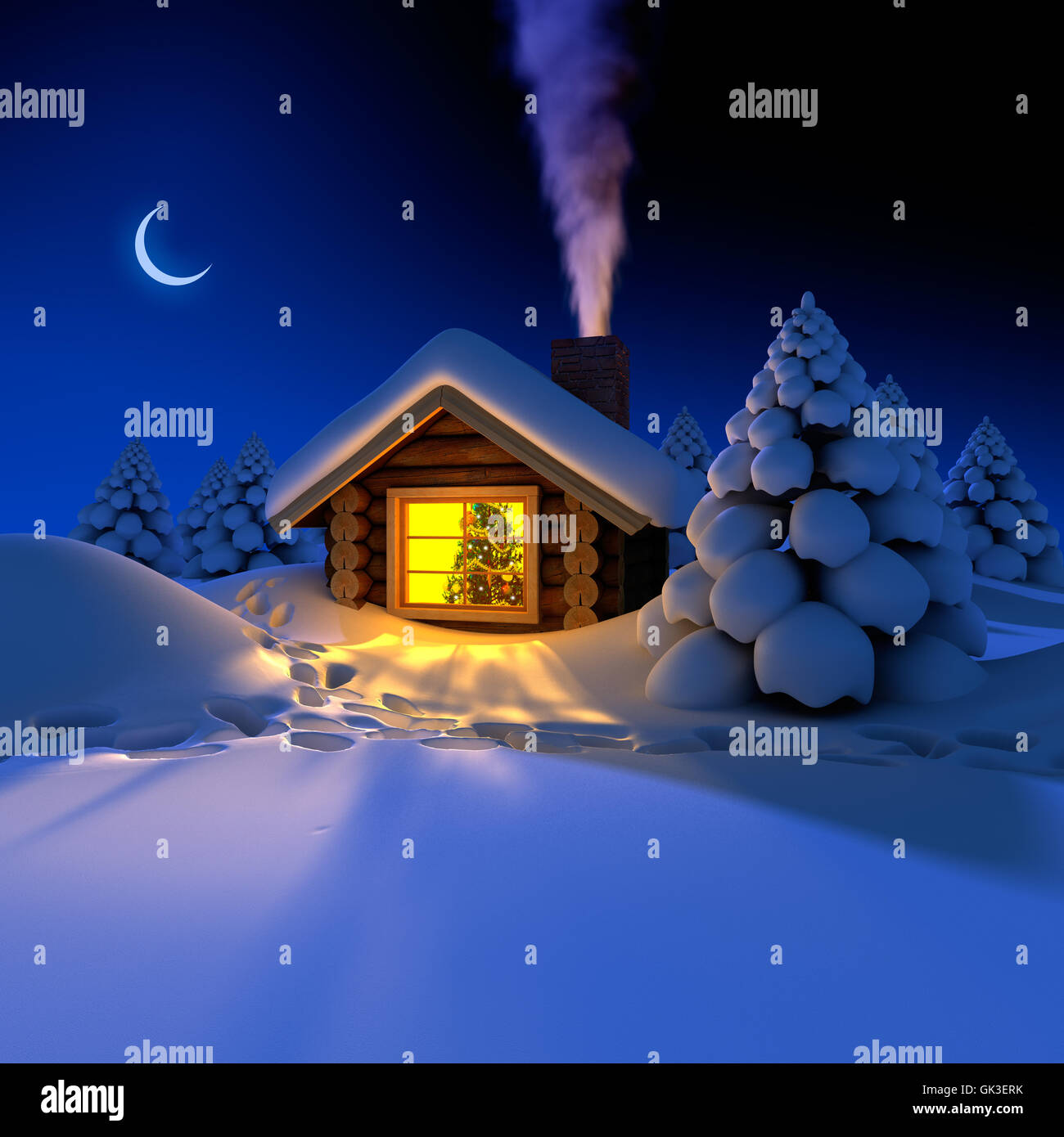 hill night nighttime Stock Photo - Alamy