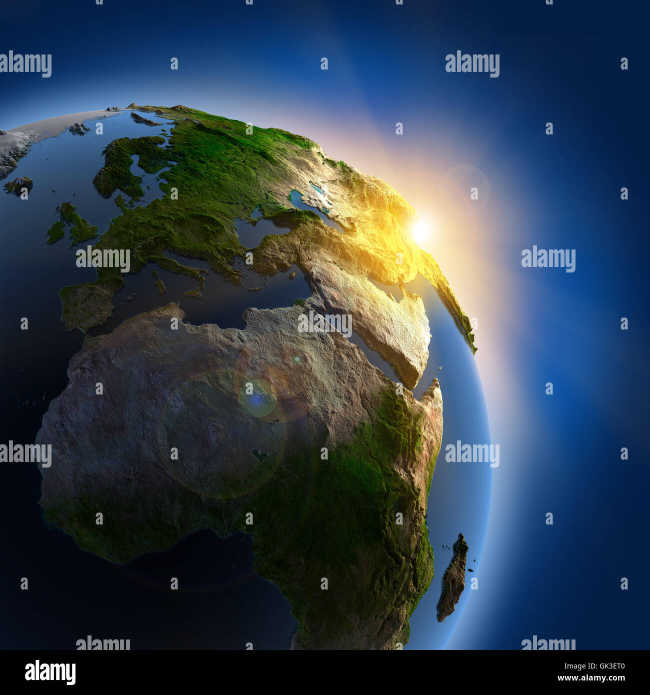 Europe sunrise map hi-res stock photography and images - Alamy