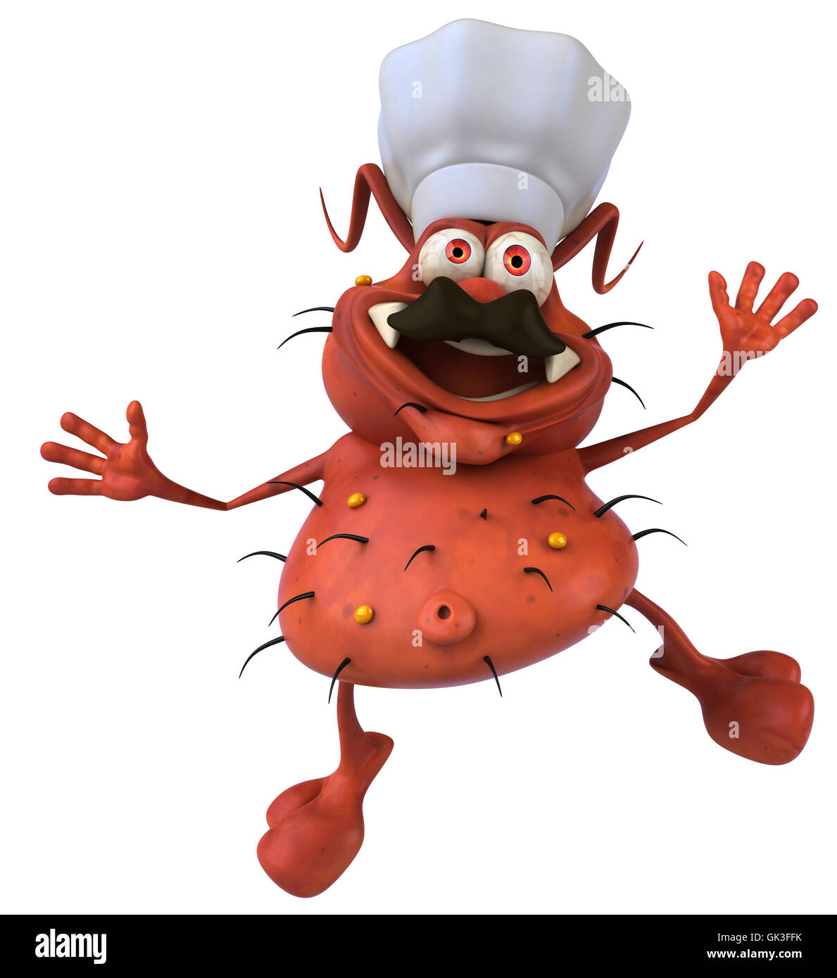 Cartoon image virus bacteria Cut Out Stock Images & Pictures - Alamy