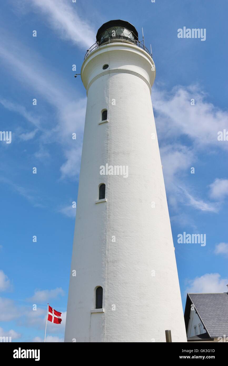 Hirtshals the lighthouse hirtshals fyr 1863 hi-res stock photography ...