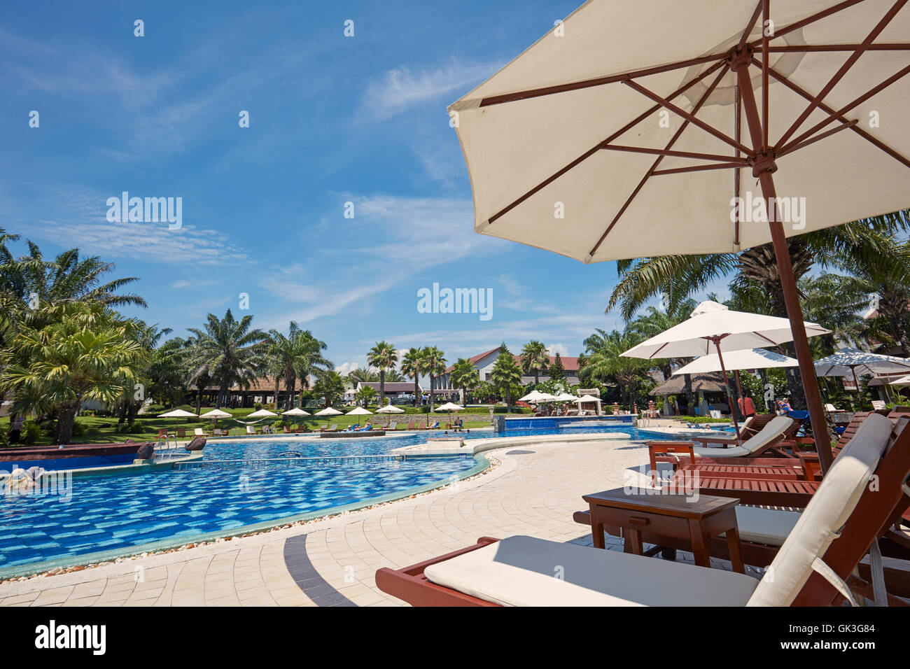 Swimming pool at Palm Garden Beach Resort. Hoi An, Quang Nam Province ...