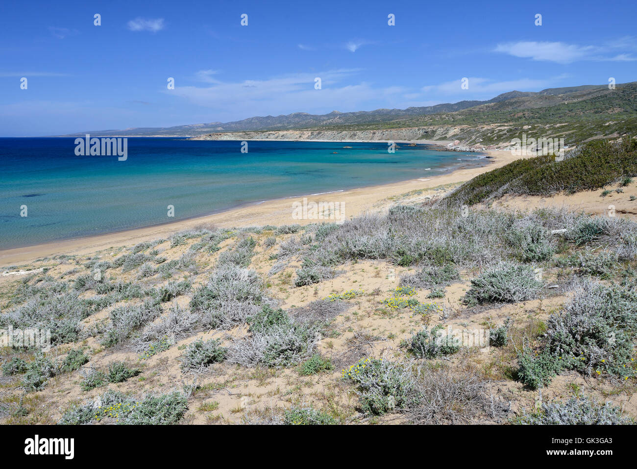 Lara Bay Turtle Beach, Akamas, Cyprus Stock Photo - Alamy