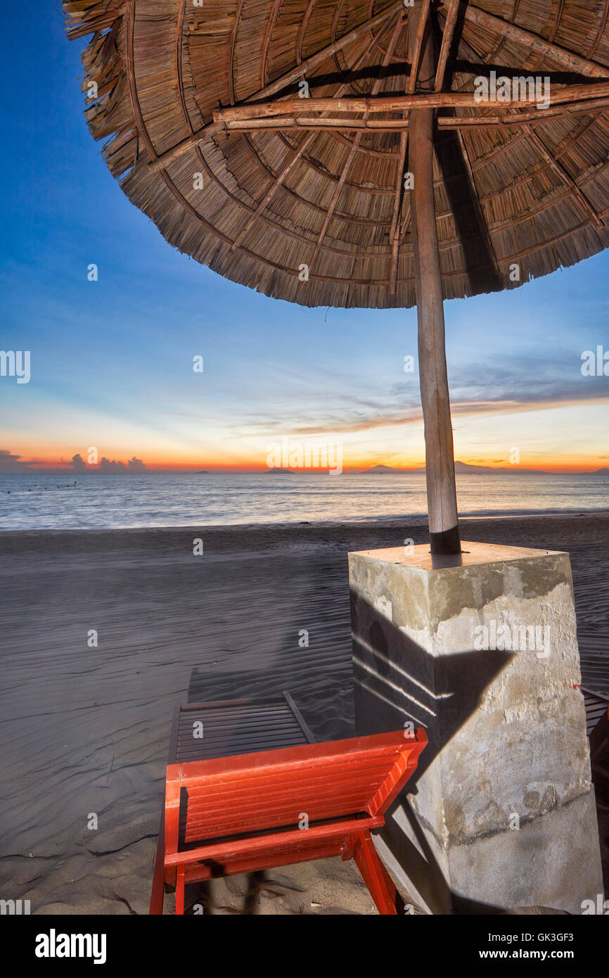 Cua Dai Beach at sunrise. Hoi An, Quang Nam Province, Vietnam Stock ...