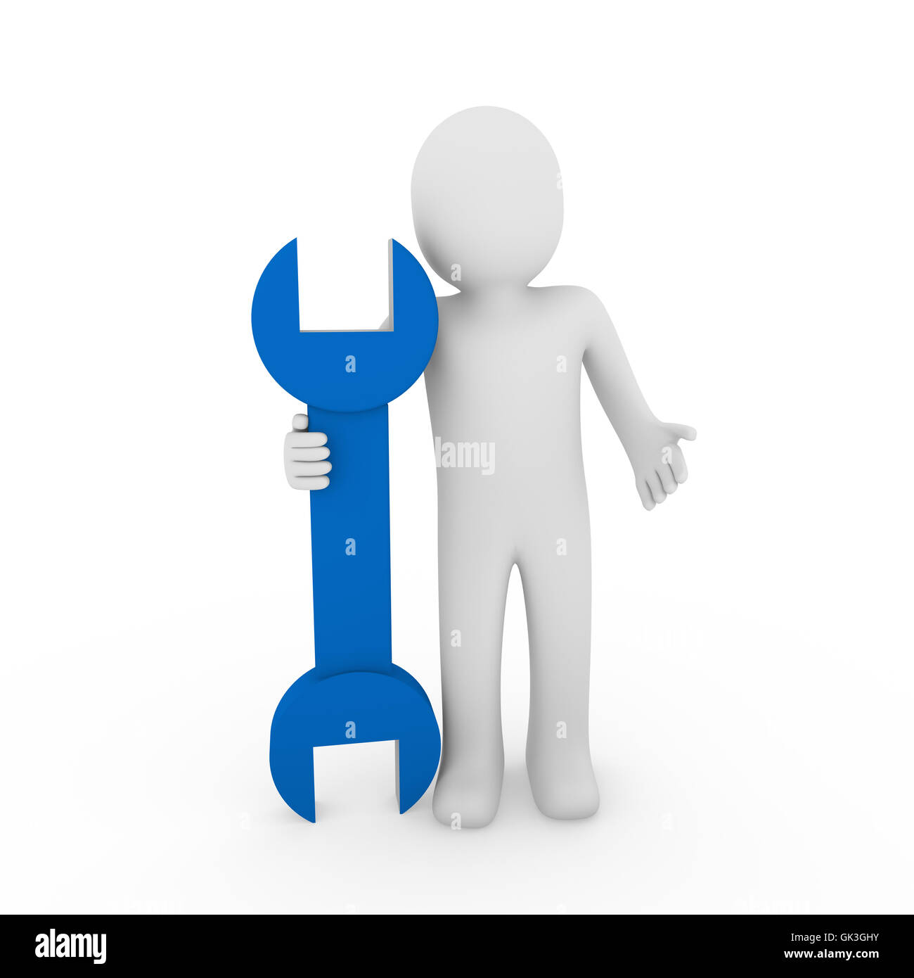 blue tool human Stock Photo - Alamy