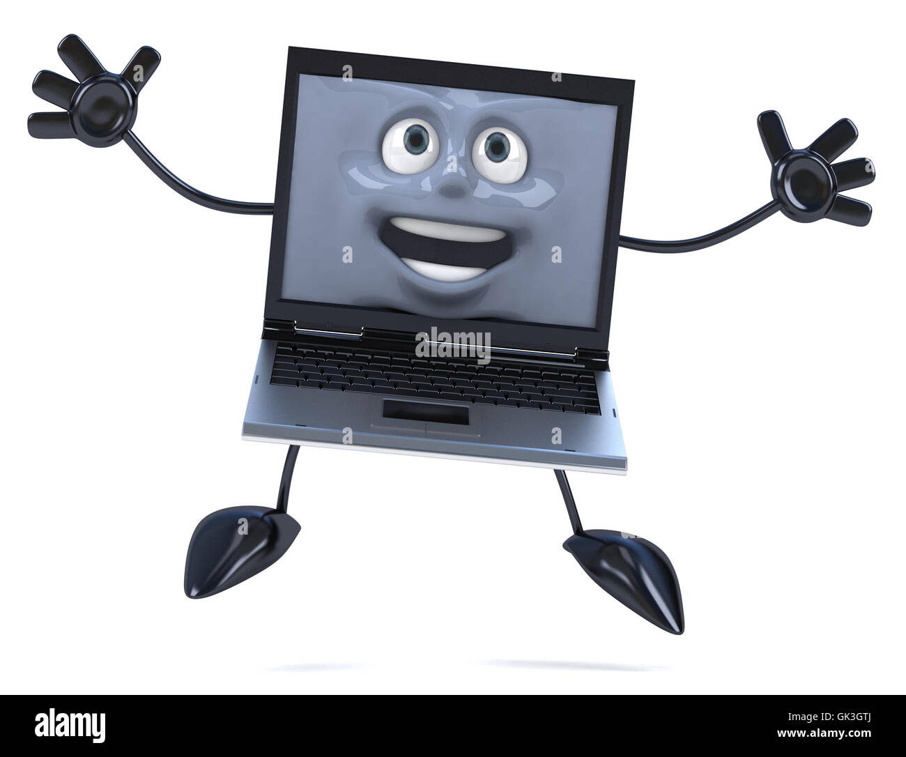 Desk laptop office Cut Out Stock Images & Pictures - Alamy