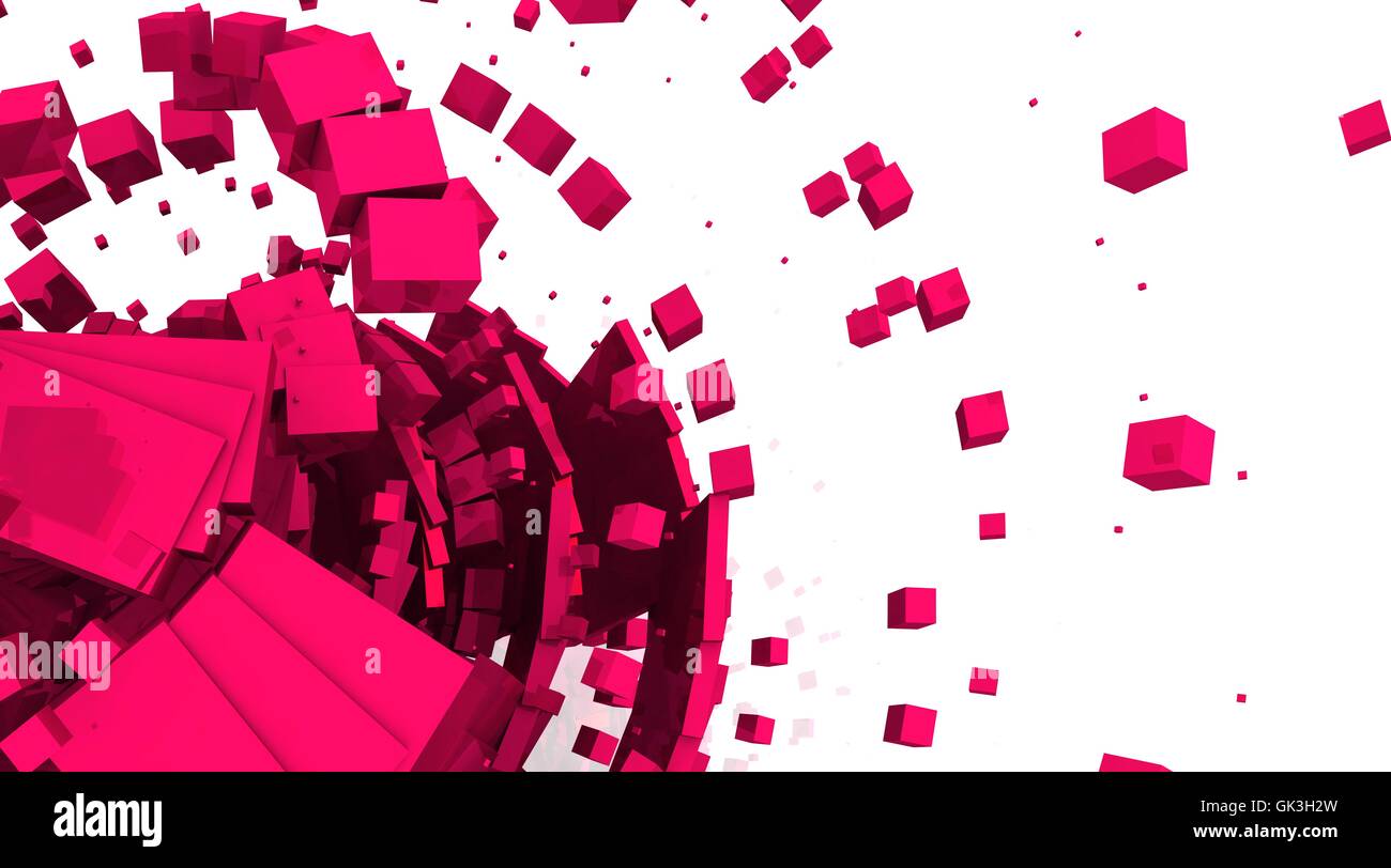 Spiral background red squares hi-res stock photography and images - Alamy