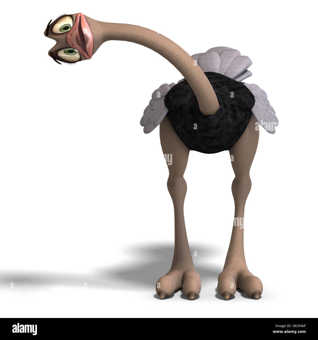 Green bird cartoon Cut Out Stock Images & Pictures - Alamy