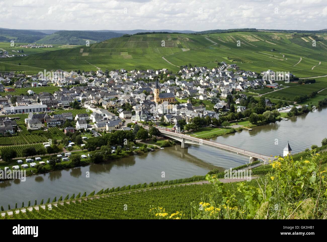 trittenheim on the mosel Stock Photo - Alamy