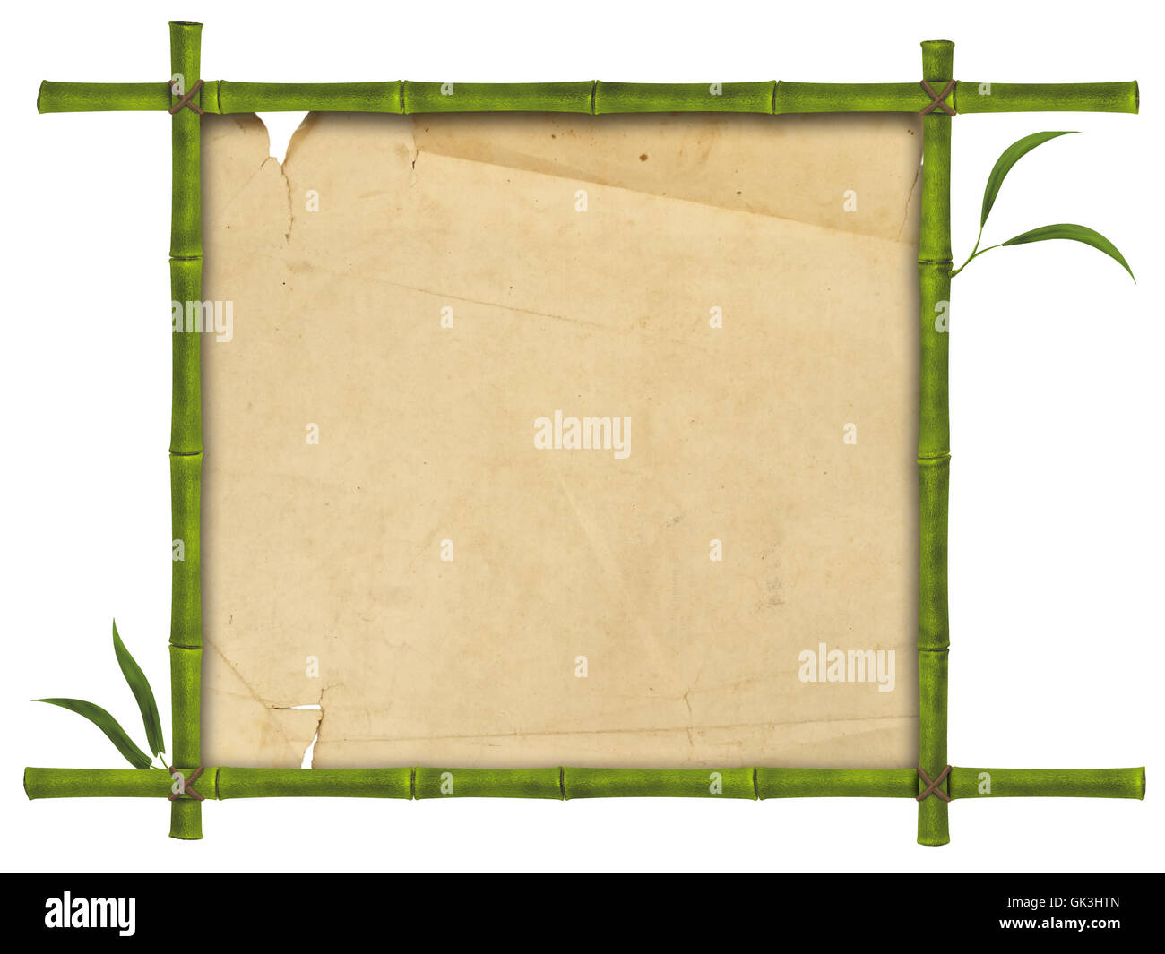 Bamboo leaf abstract Cut Out Stock Images & Pictures - Alamy