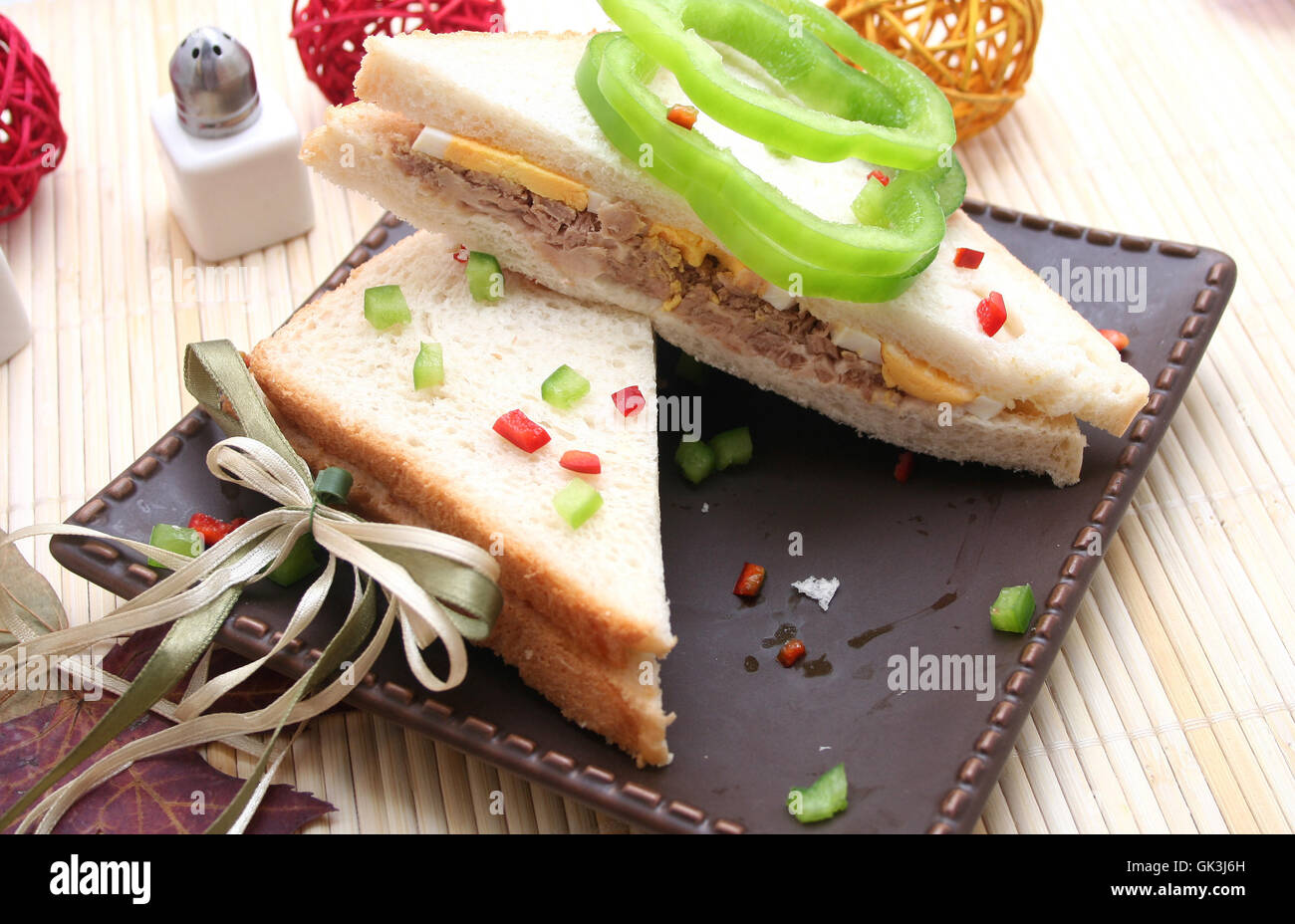 bread fish egg Stock Photo - Alamy