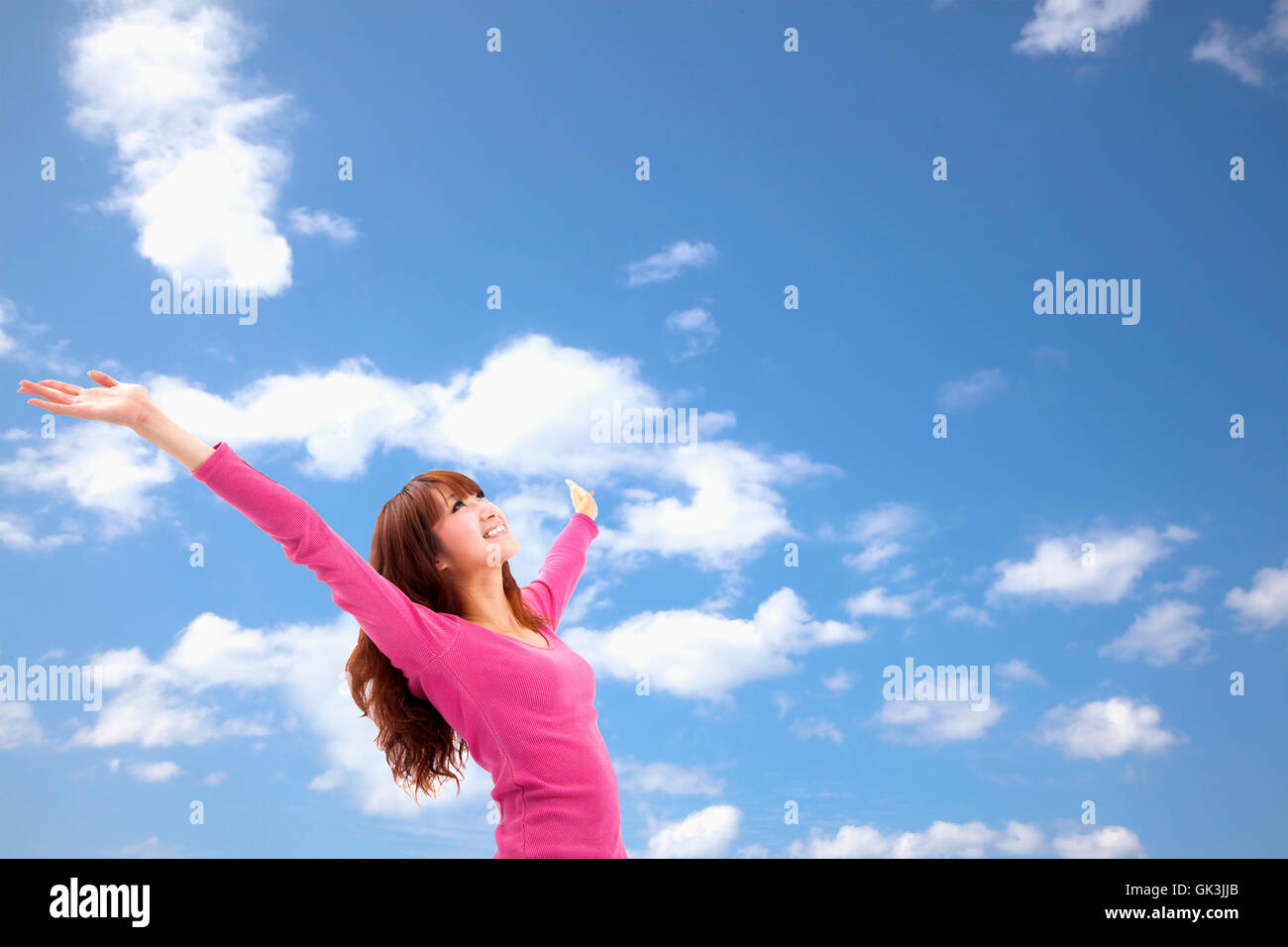 woman blue humans Stock Photo - Alamy