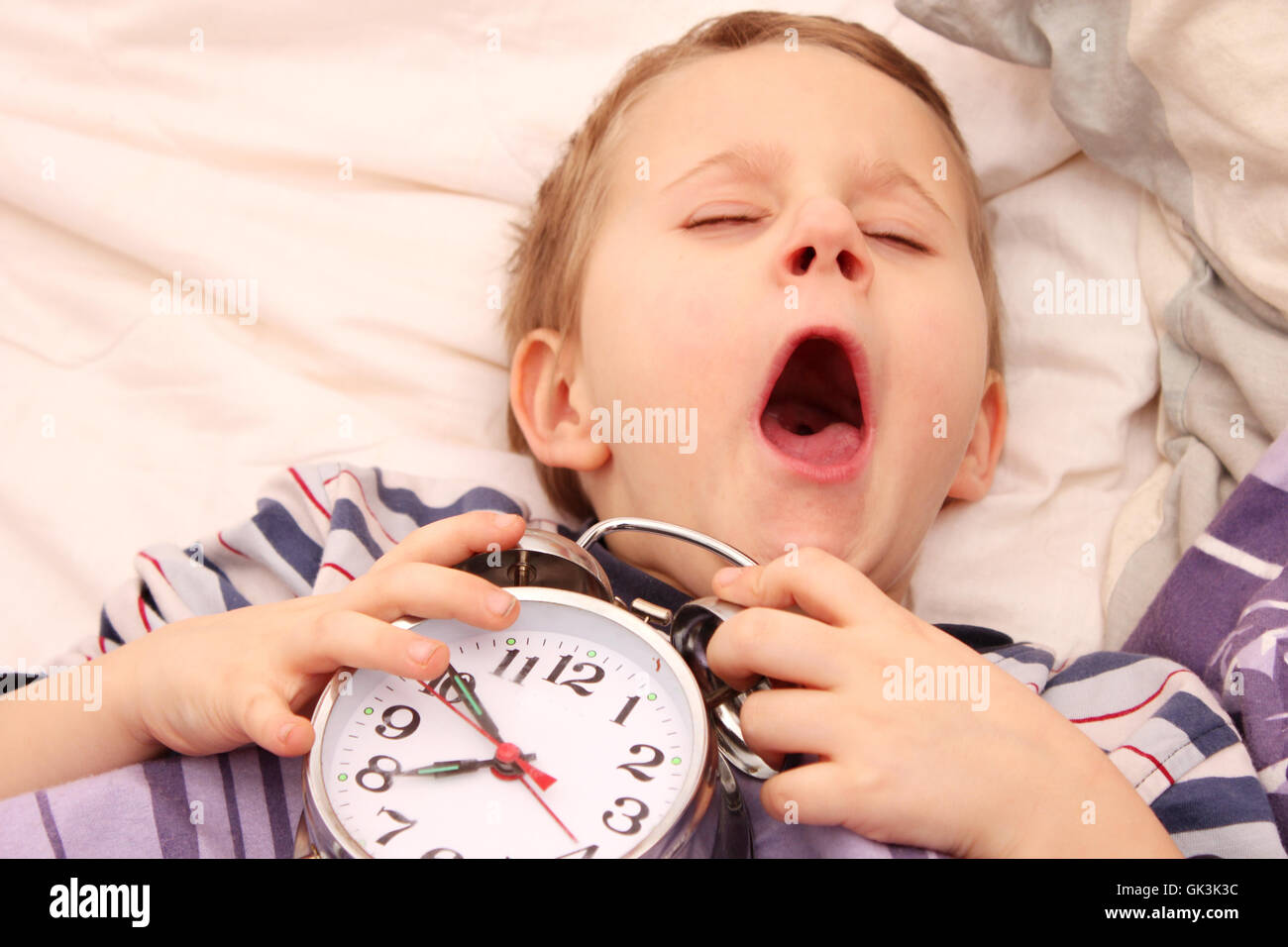 clock tired alarm clock Stock Photo - Alamy