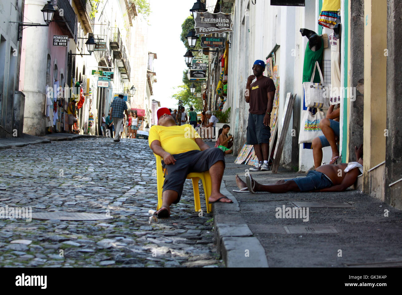 Street life in Salvador - Brazil Stock Photo - Alamy