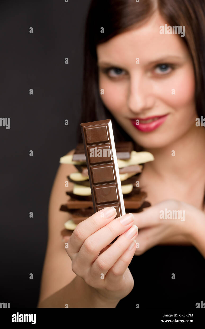 woman sweets portrait Stock Photo - Alamy