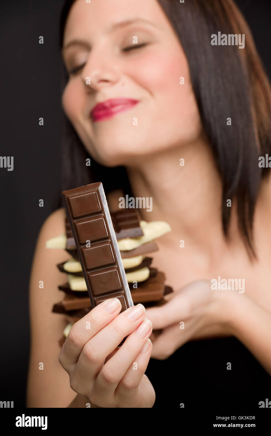 woman sweets portrait Stock Photo - Alamy