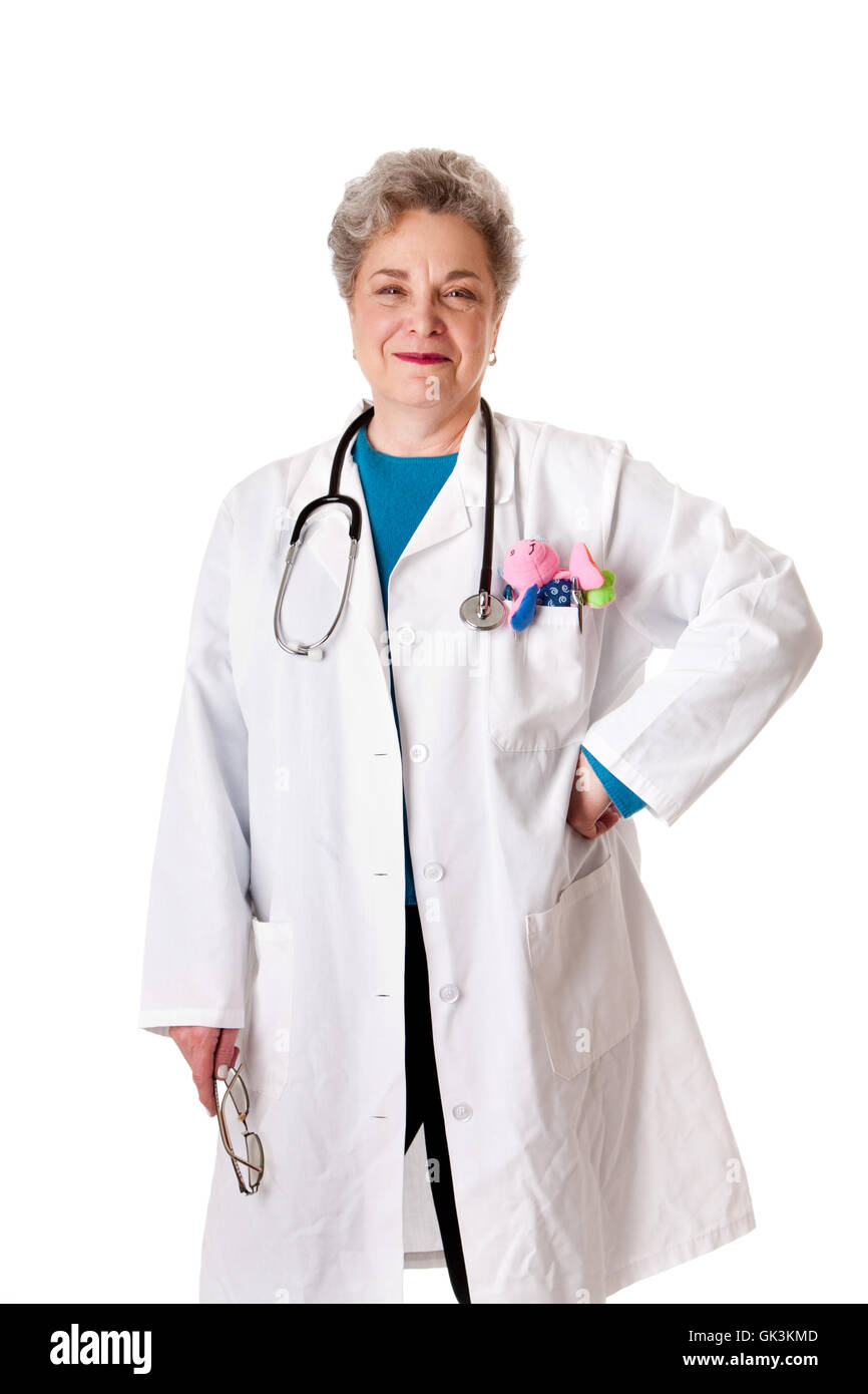 Caucasian female physician stethoscope Cut Out Stock Images & Pictures ...