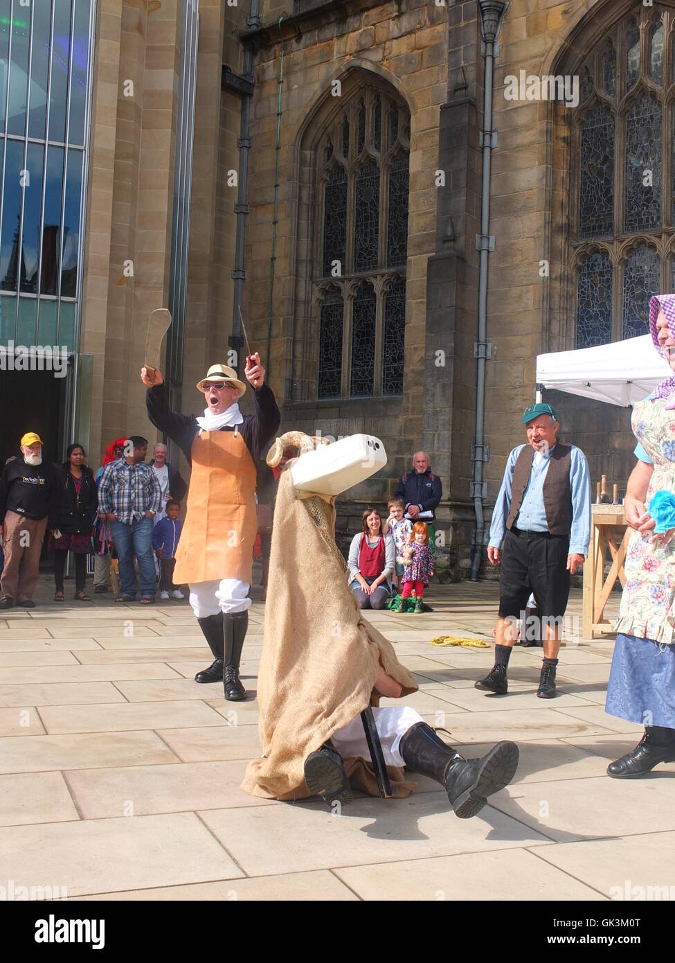 Performance of The Derby Tup mummers play by the Handsworth Sword ...