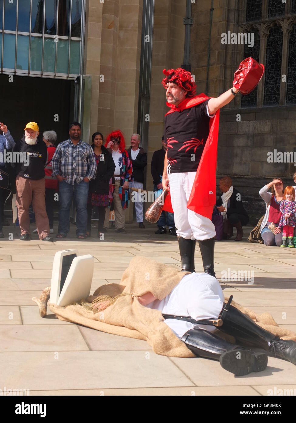 Performance of The Derby Tup mummers play by the Handsworth Sword ...