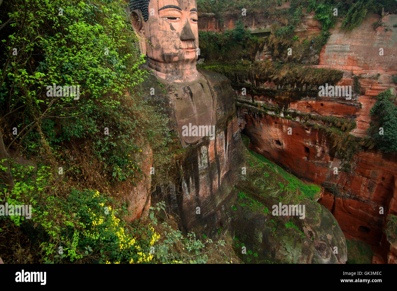 Leshan, Sichuan Province, China --- Dafo, the Giant Buddha from the ...
